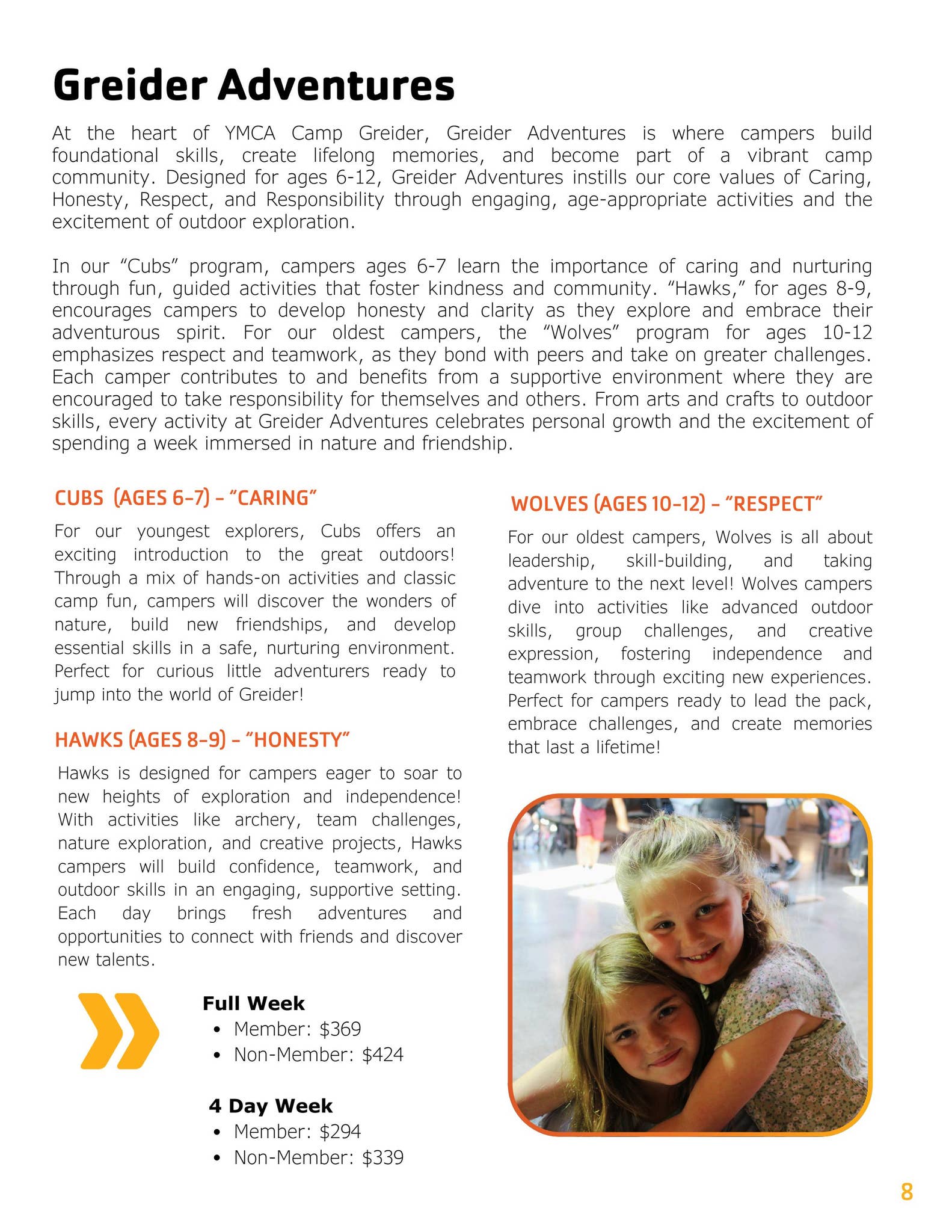 YMCA Camp Greider - 2025 Summer Program Guide by ...