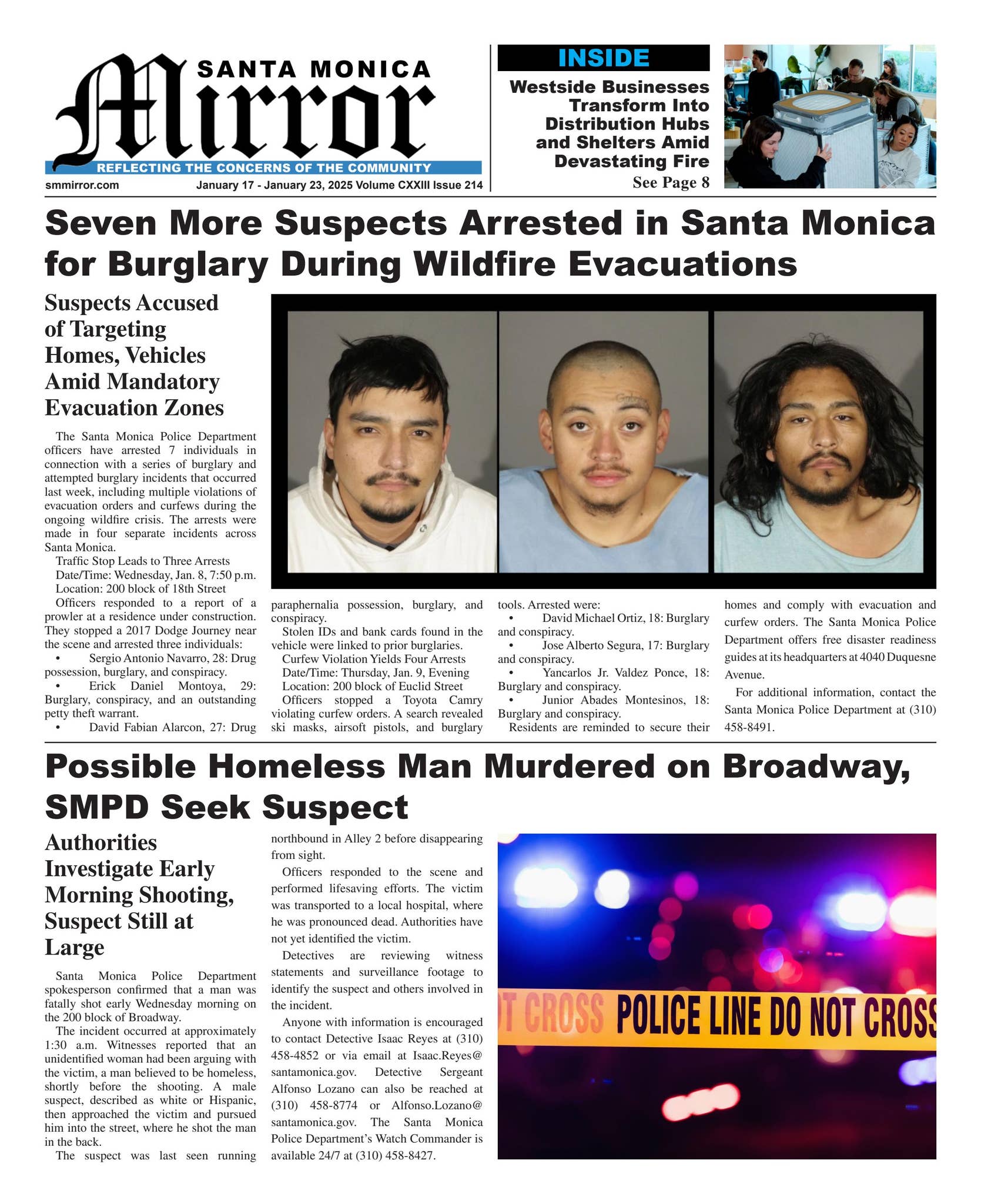Santa Monica Mirror: Jan 17 - Jan 23, 2025 by Mirror Media Group/ Modoc ...