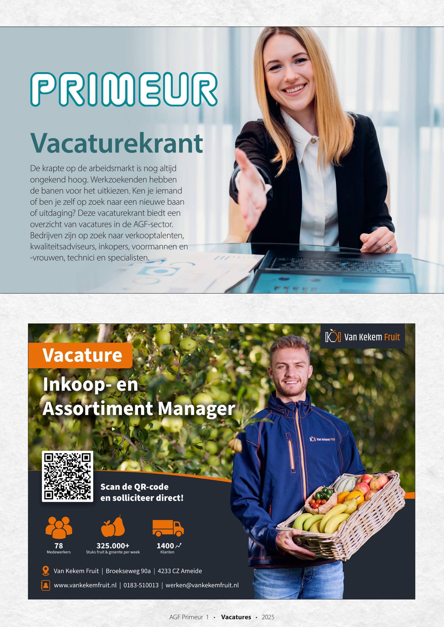 Vacatures - Primeur 1 - 2025 by AGF Vormgeving - Issuu