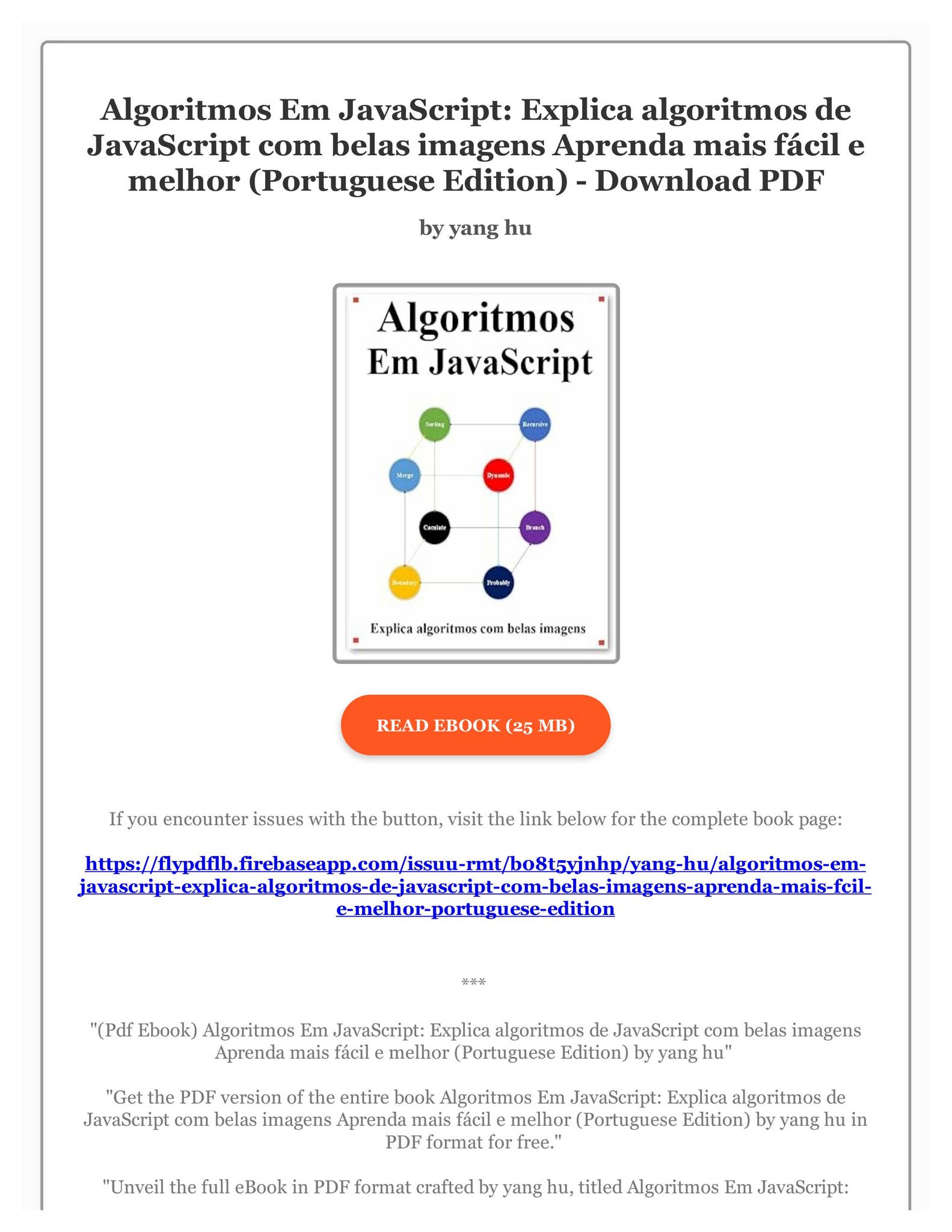Pdf Ebook Algoritmos Em Javascript Explica Algoritmos De Javascript Com Belas Imagens Aprenda