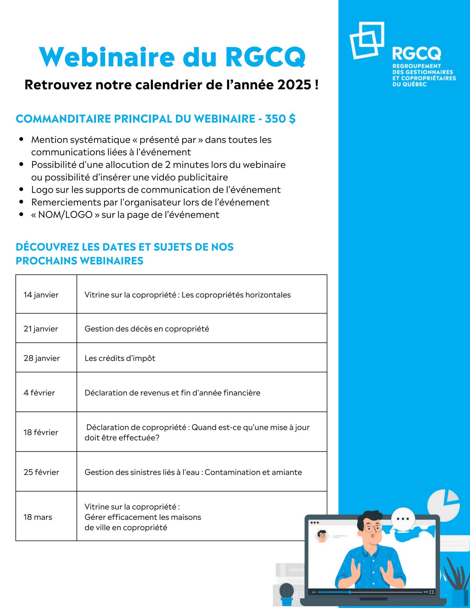Template plan de commandite webinaire by Direction RGCQ - Issuu