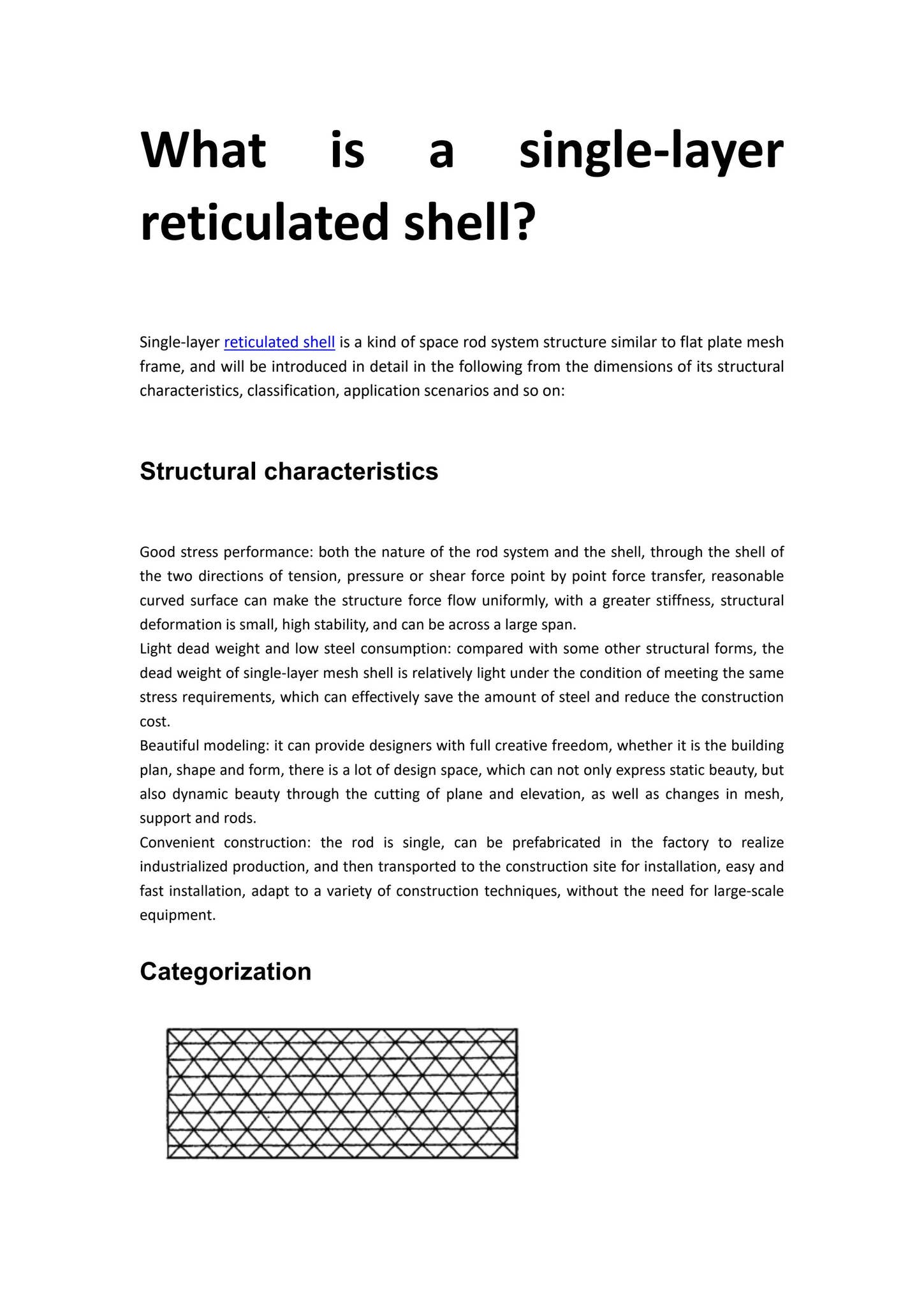 What is a single-layer reticulated shell by spaceframe - Issuu