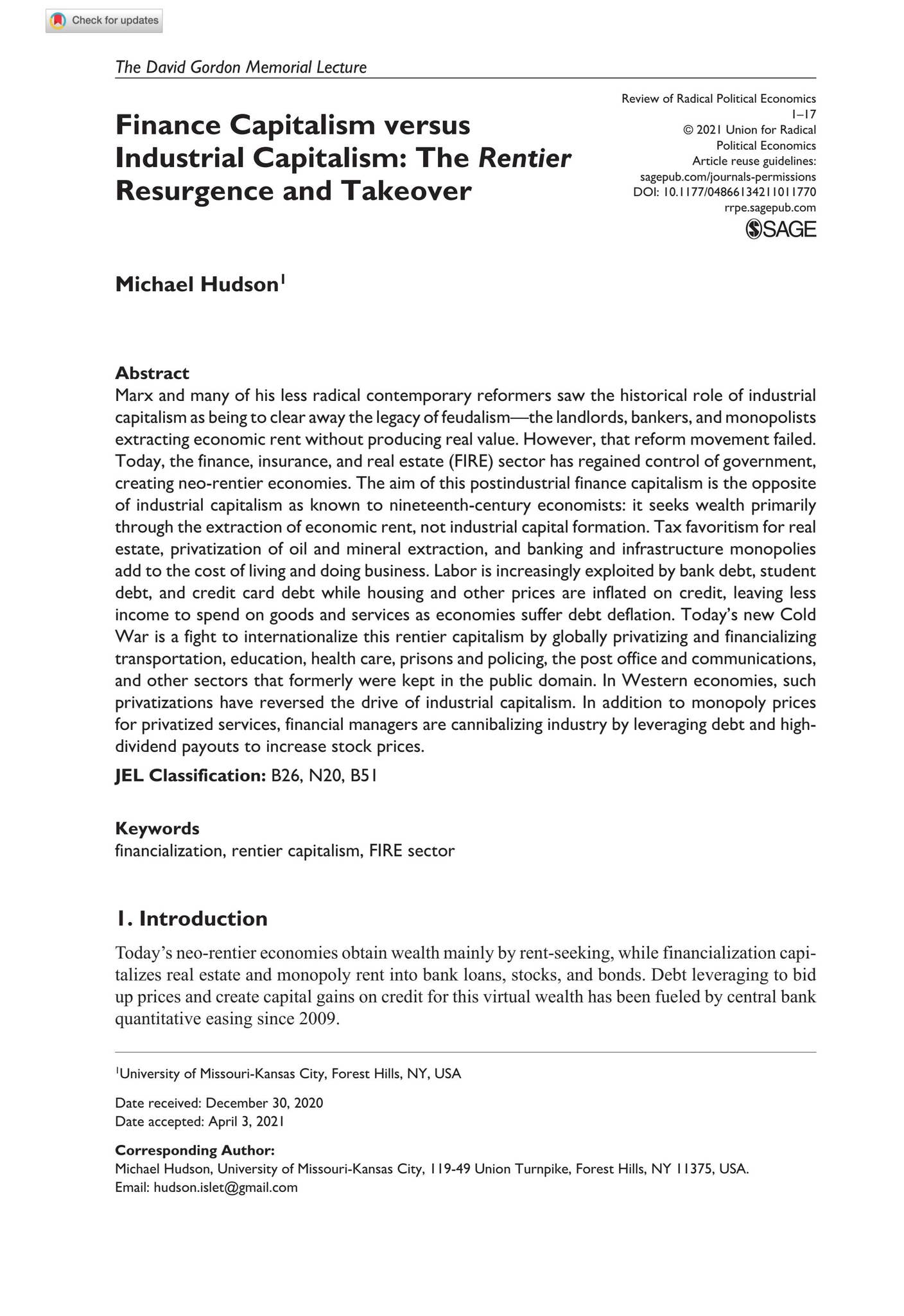 Finance Capitalism versus Industrial Capitalism by demandside - Issuu
