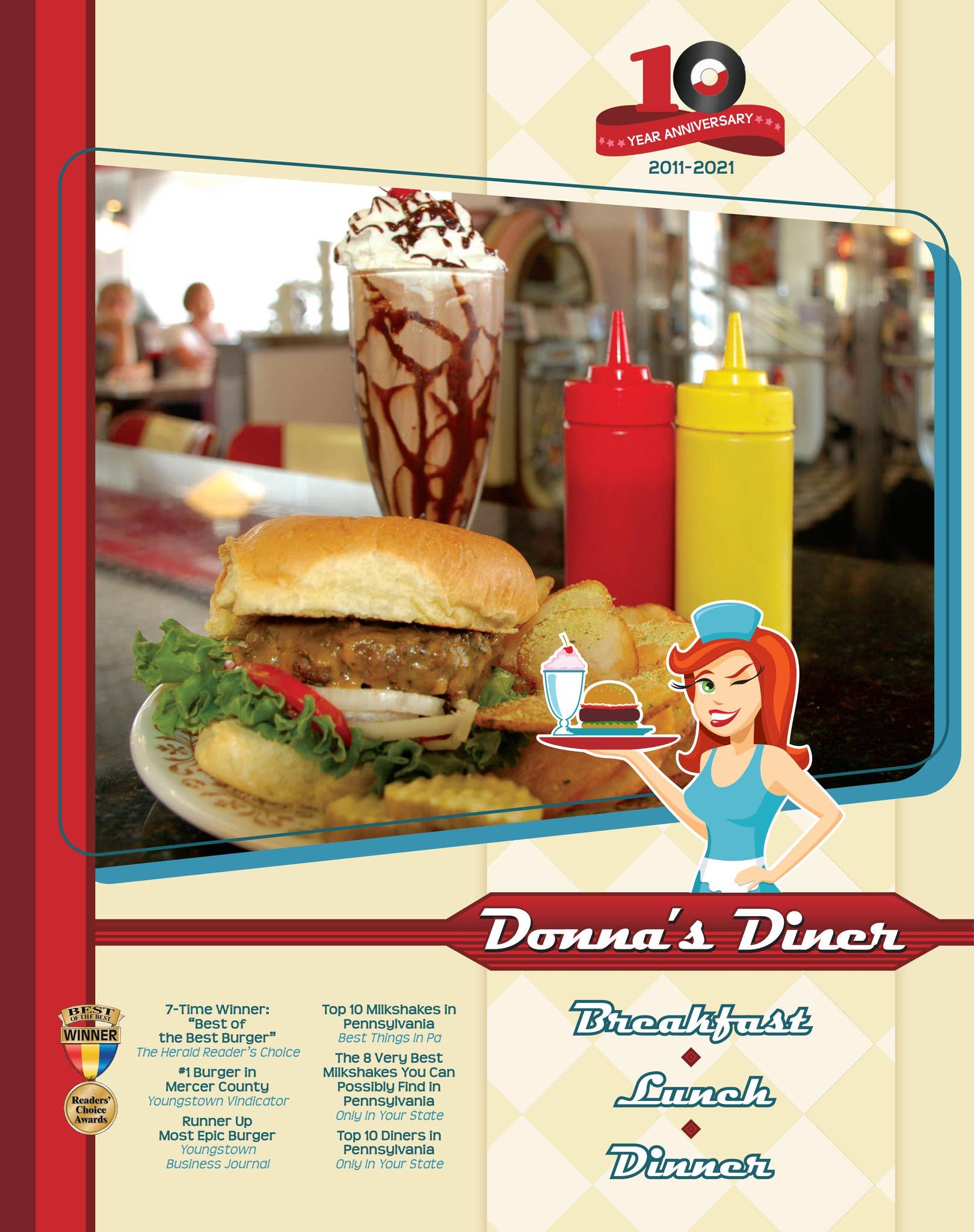 Donna's Diner Menu by Stewart Creative - Issuu