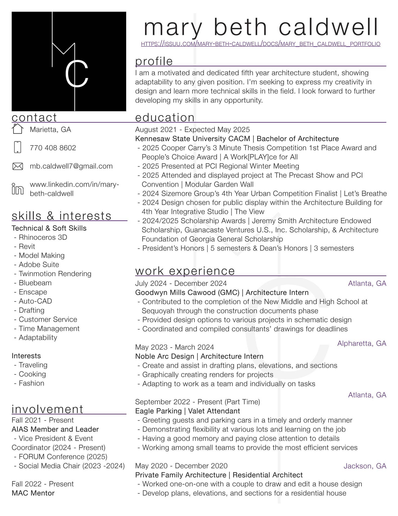 resume by mary beth caldwell - Issuu