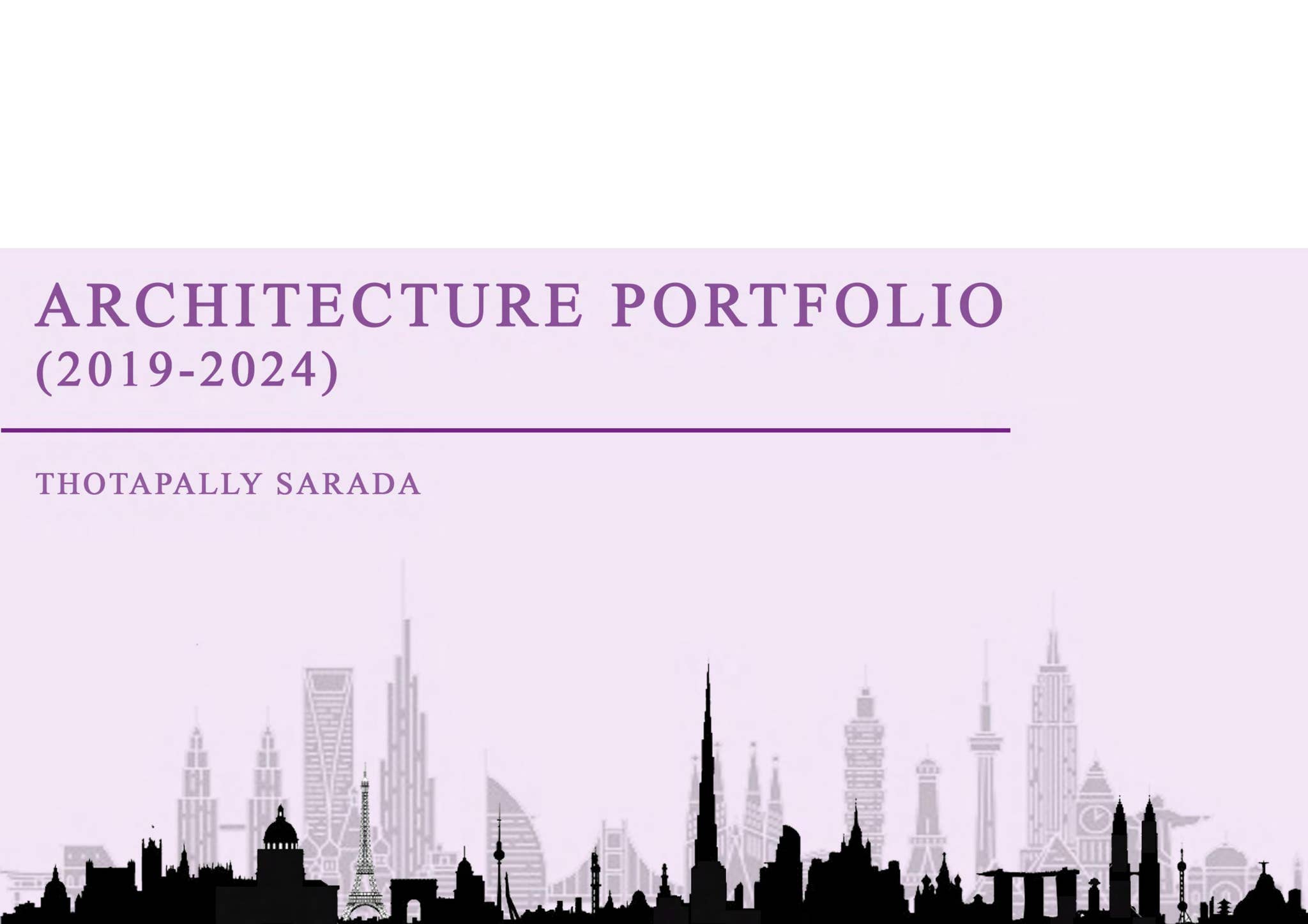 Architecture portfolio(2019-2024) by Sharada T - Issuu