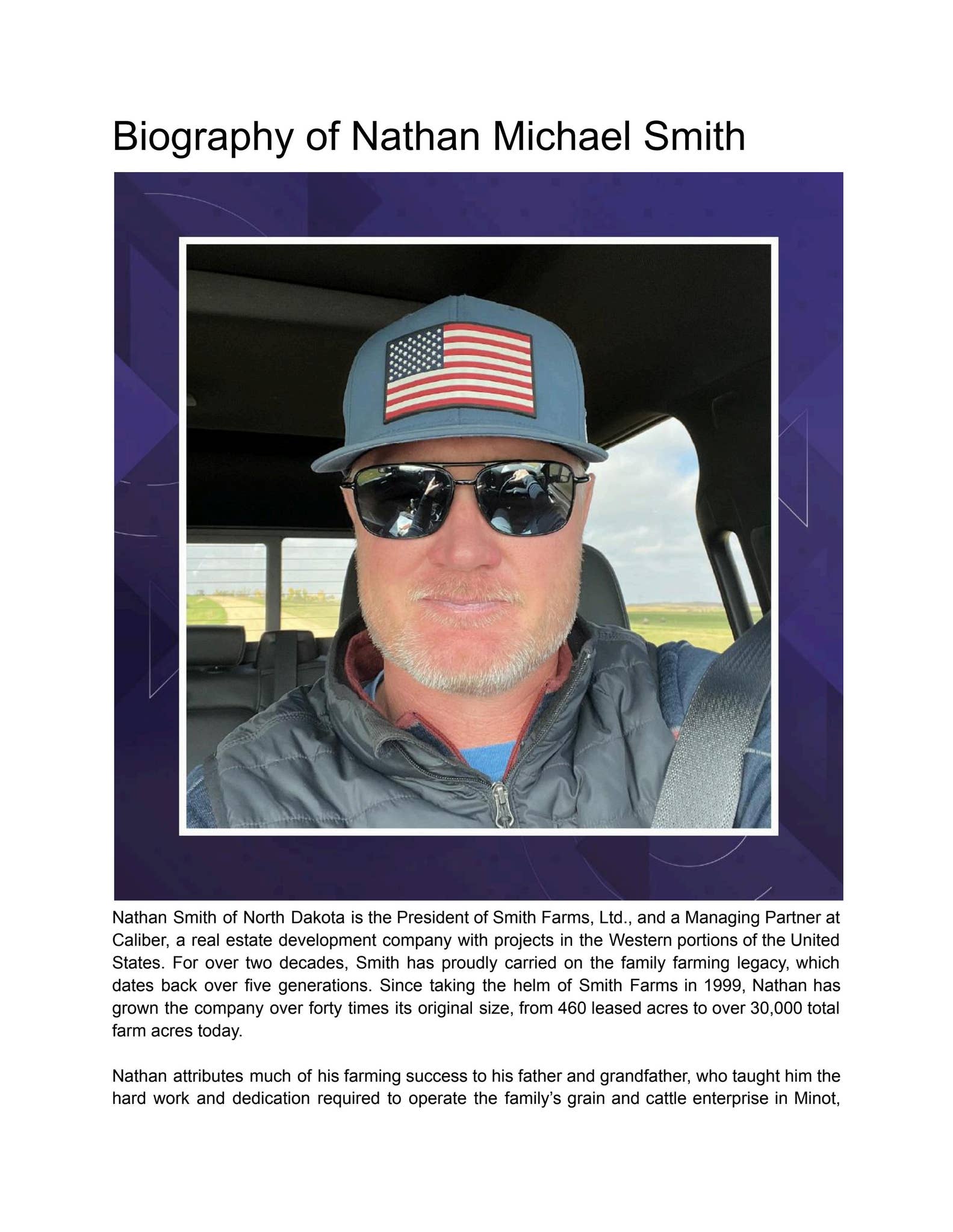 Biography of Nathan Michael Smith by Nathan Michael Smith - Issuu