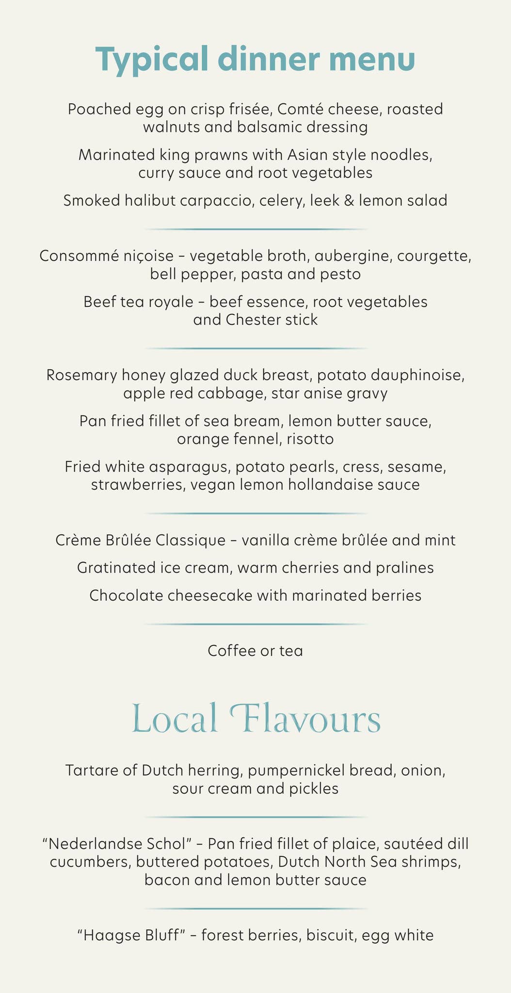 Typical Dinner Menu & Local Flavours by Riviera Travel - Issuu