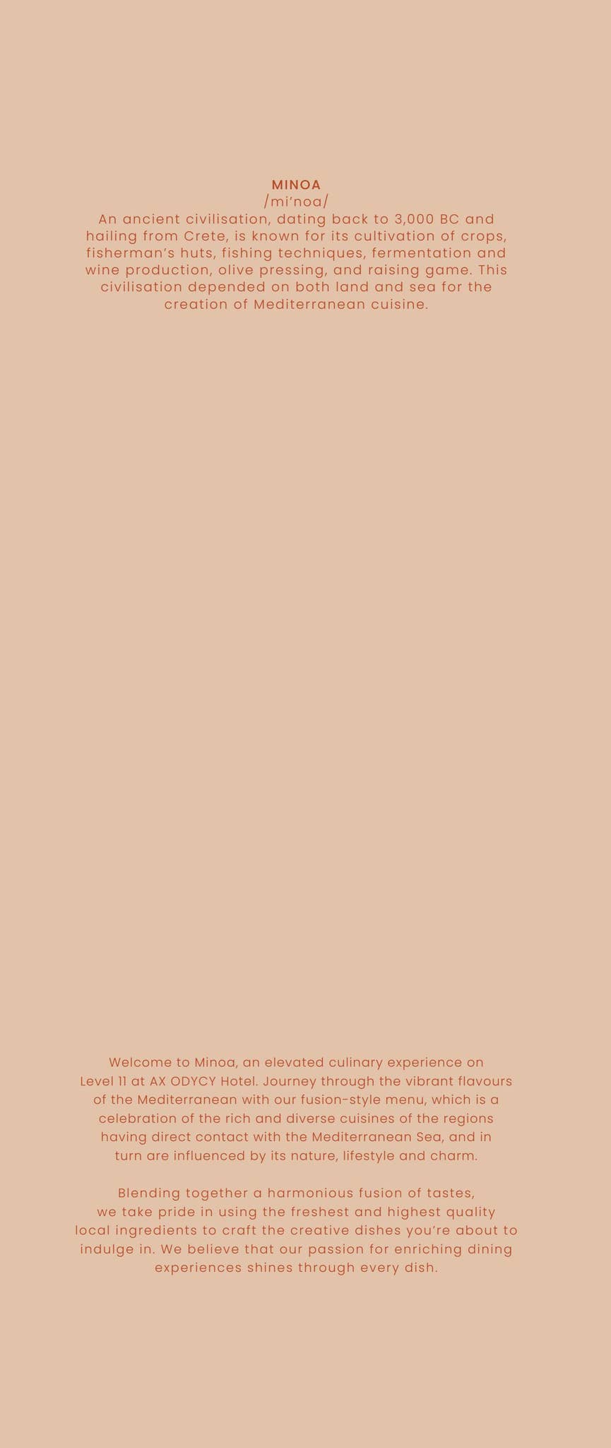 MINOA - FOOD MENU by Marketing AXGroup - Issuu