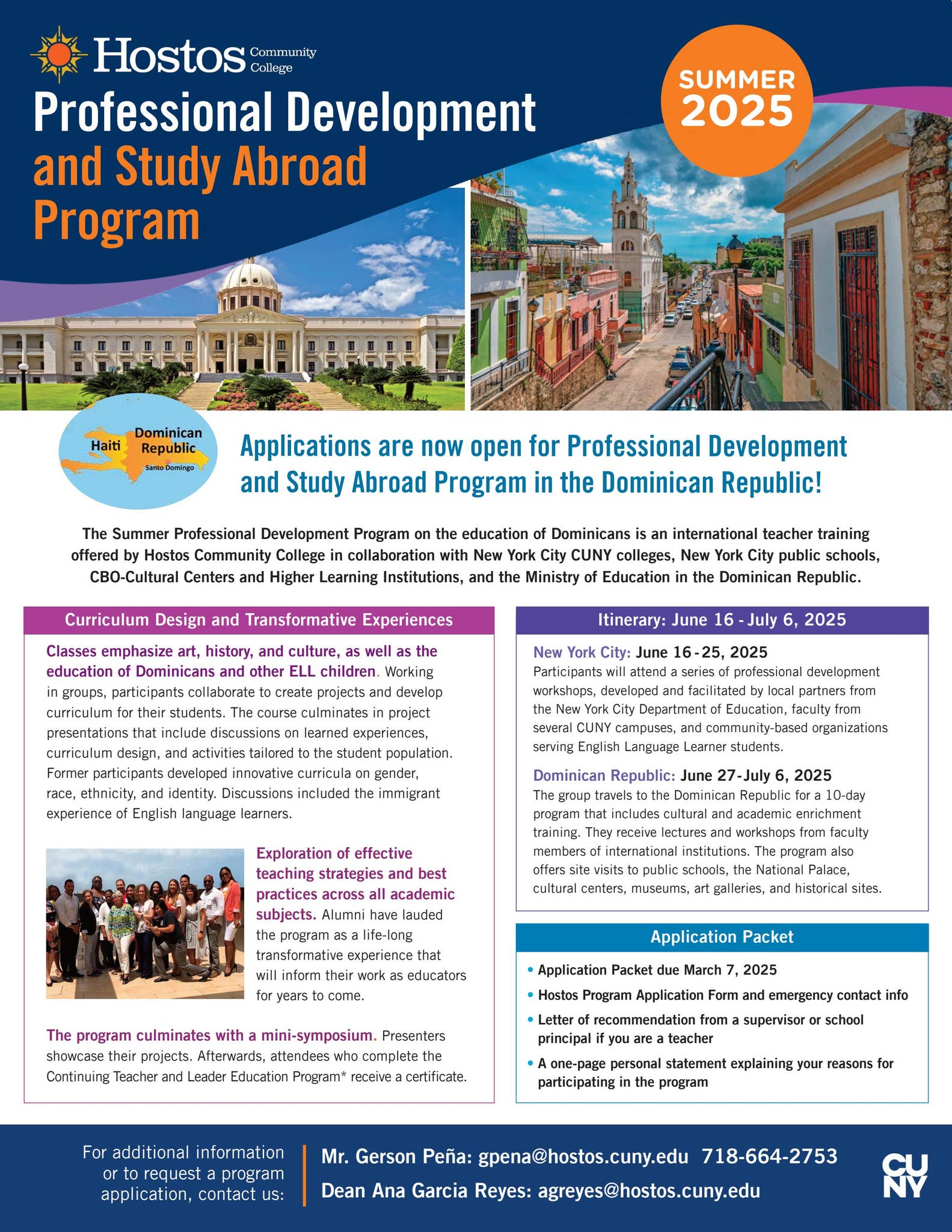 PROFESSIONAL DEVELOPMENT - STUDY ABROAD PROGRAM APPLICATION - SUMMER ...