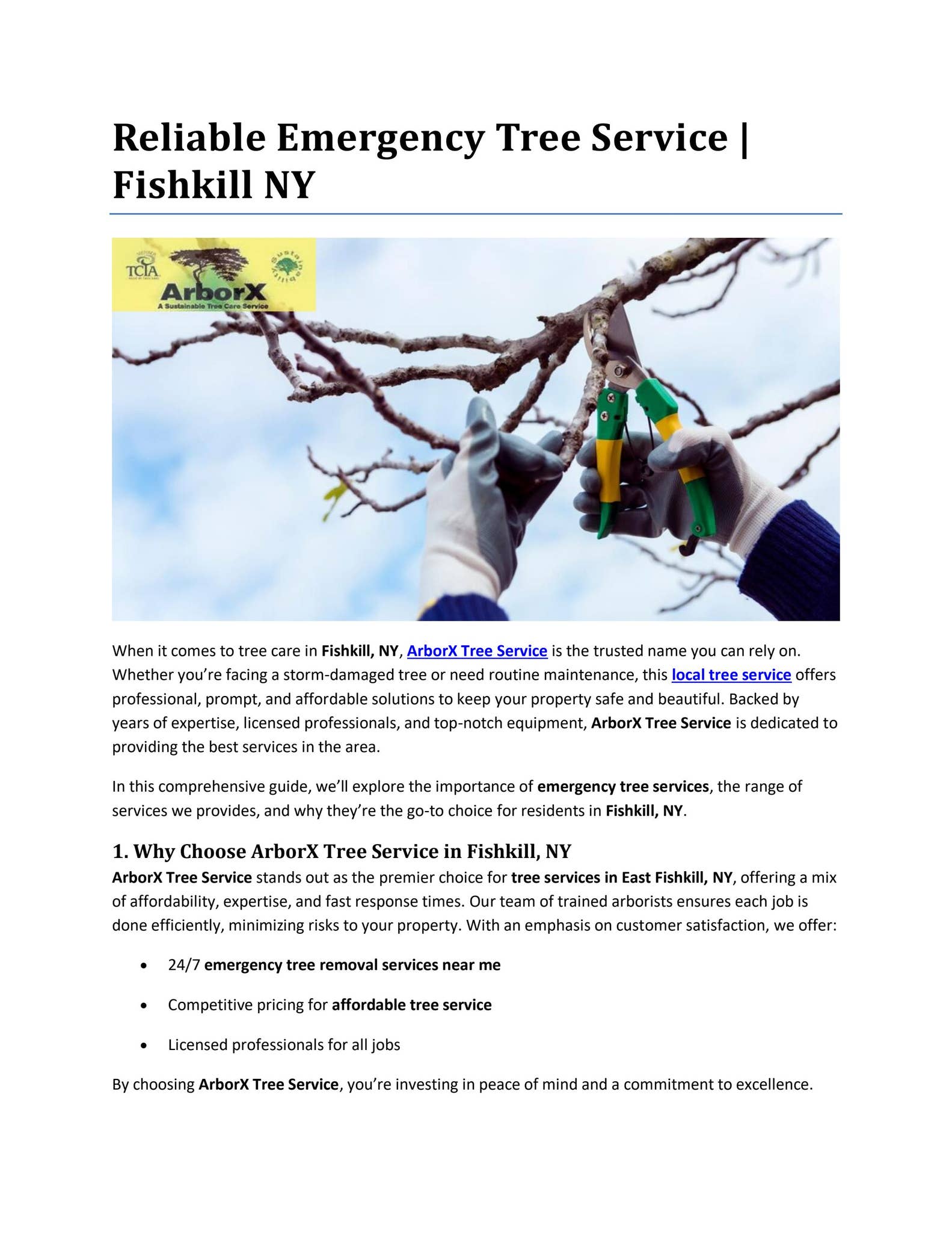 Reliable Emergency Tree Service | Fishkill NY by Digi Era Pro - Issuu