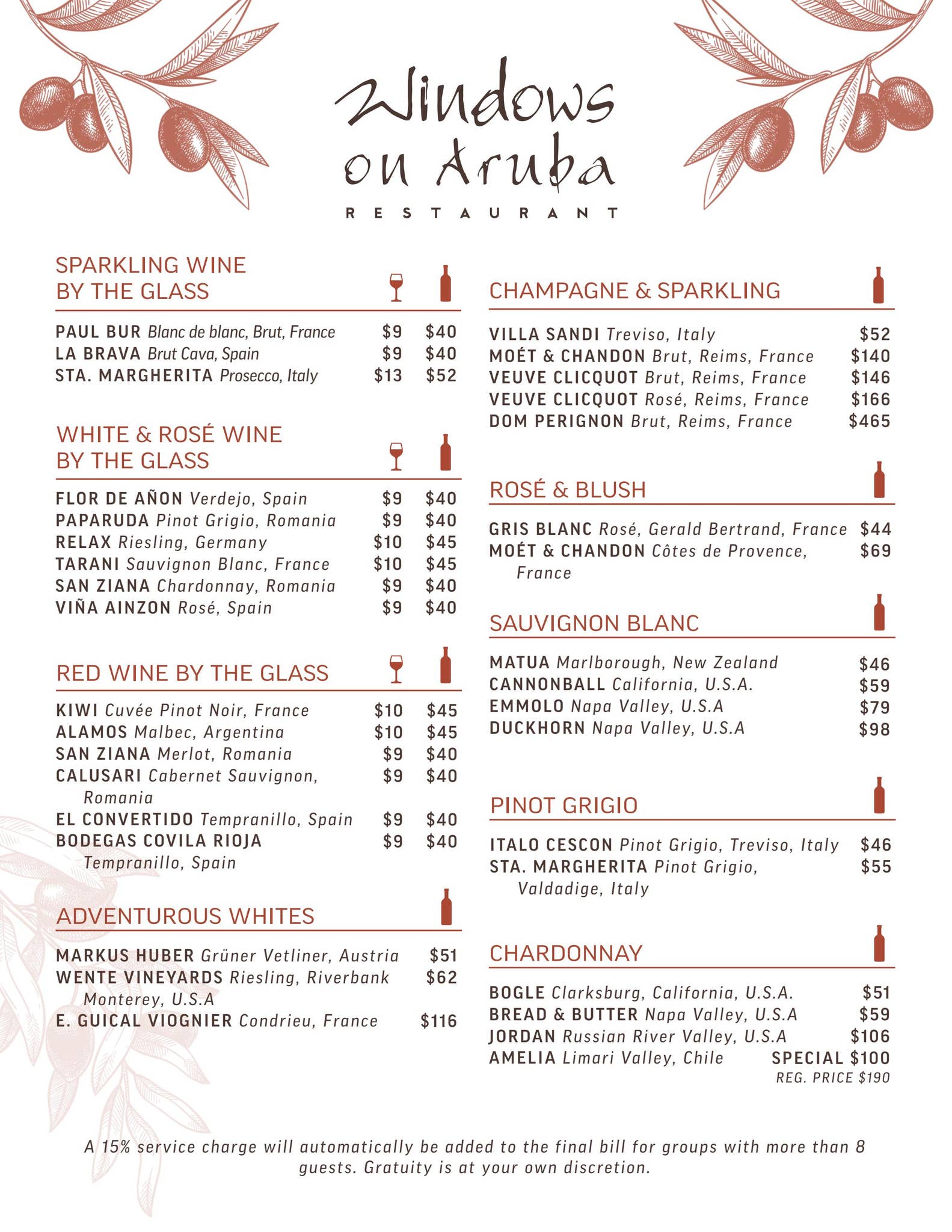 Windows on Aruba Wine List by Divi Resorts - Issuu