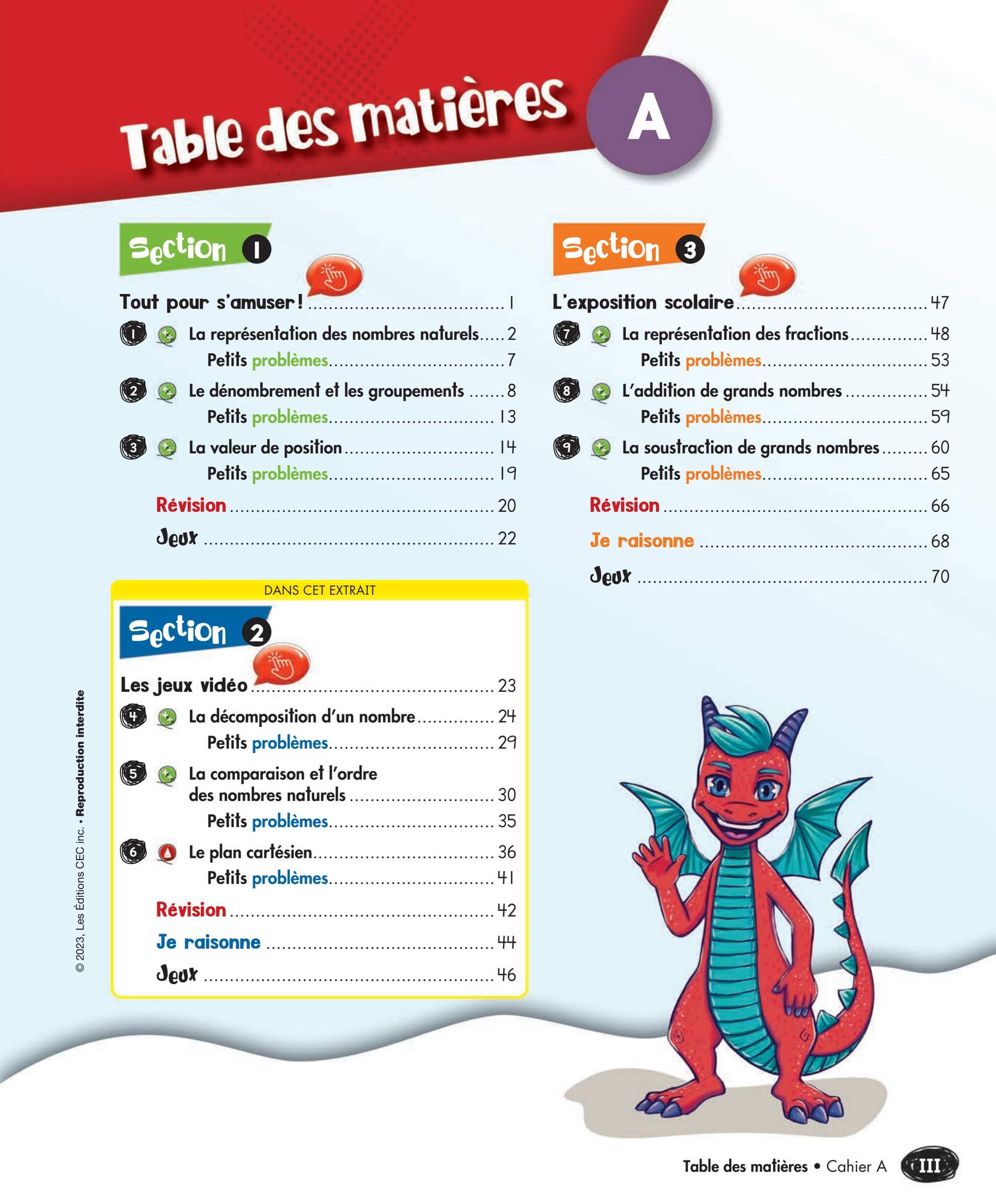 Axel 4e année - Table des matières by Les Éditions CEC - Issuu