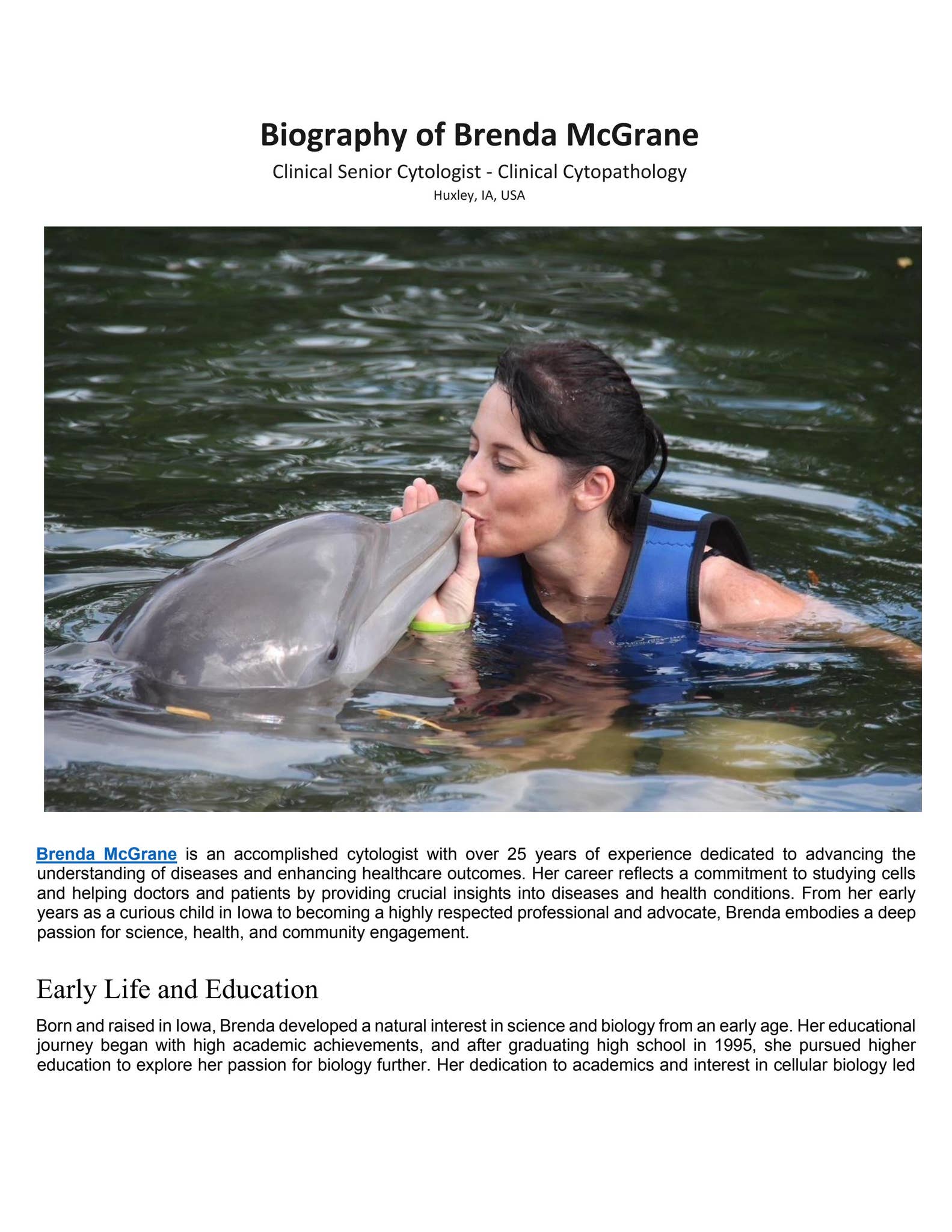 Biography of Brenda McGrane by Brenda McGrane - Issuu