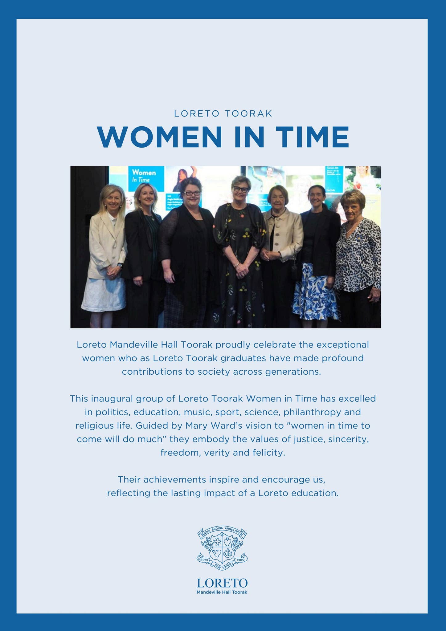 Women In Time by Loreto Toorak - Issuu