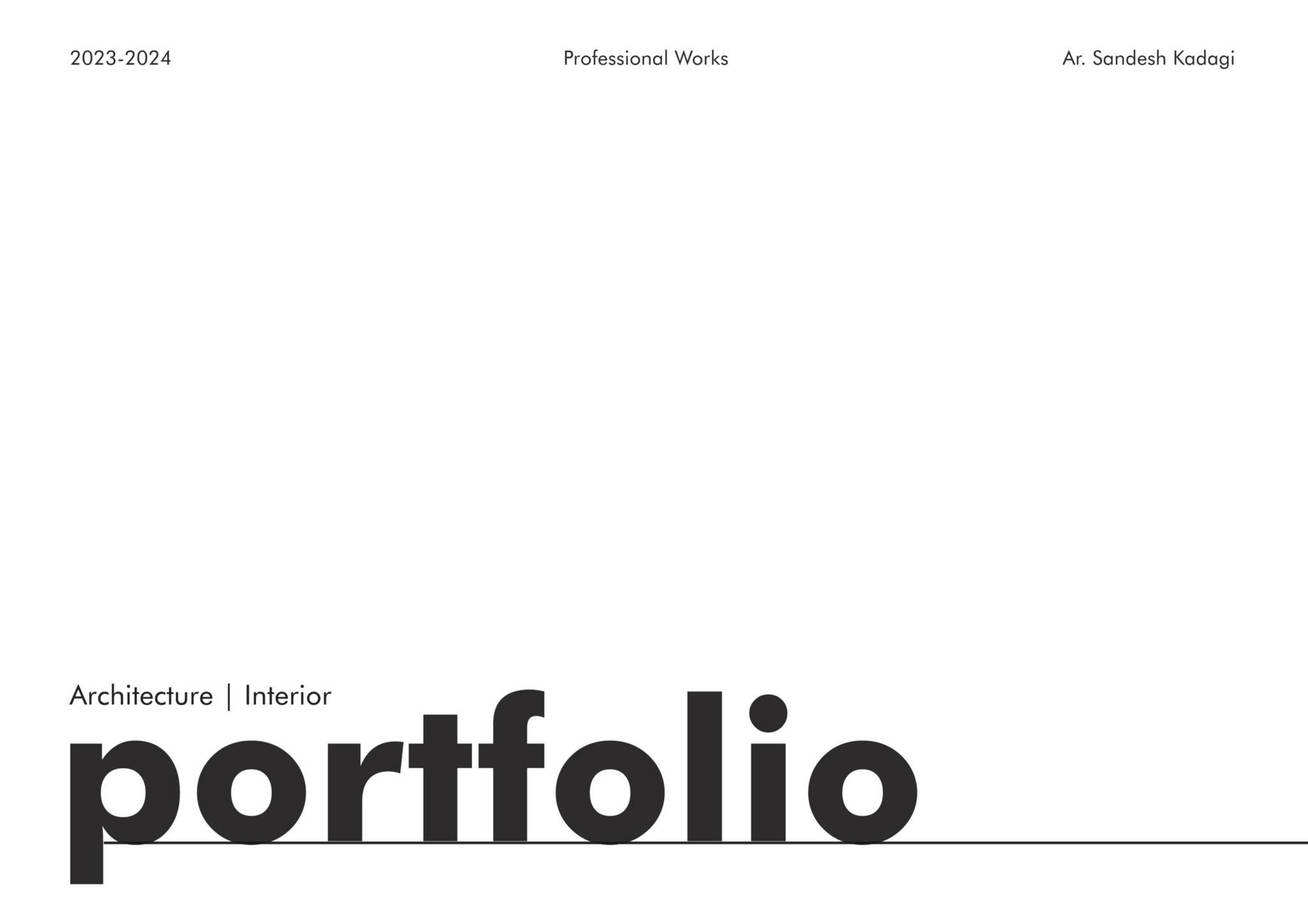 Professional Portfolio_2023-25 by sandesh_kadagi - Issuu