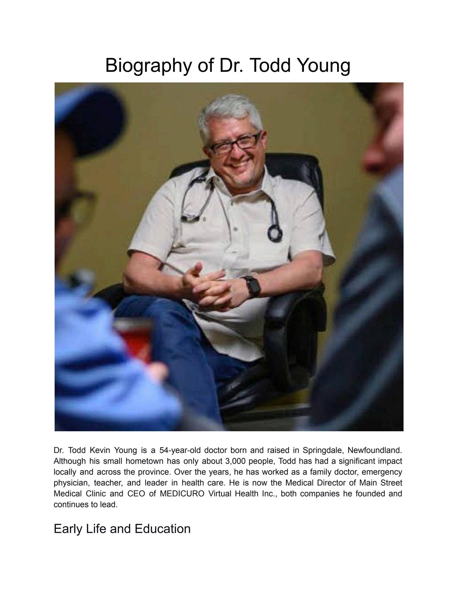 Biography of Dr. Todd Young by Dr. Todd Young - Issuu