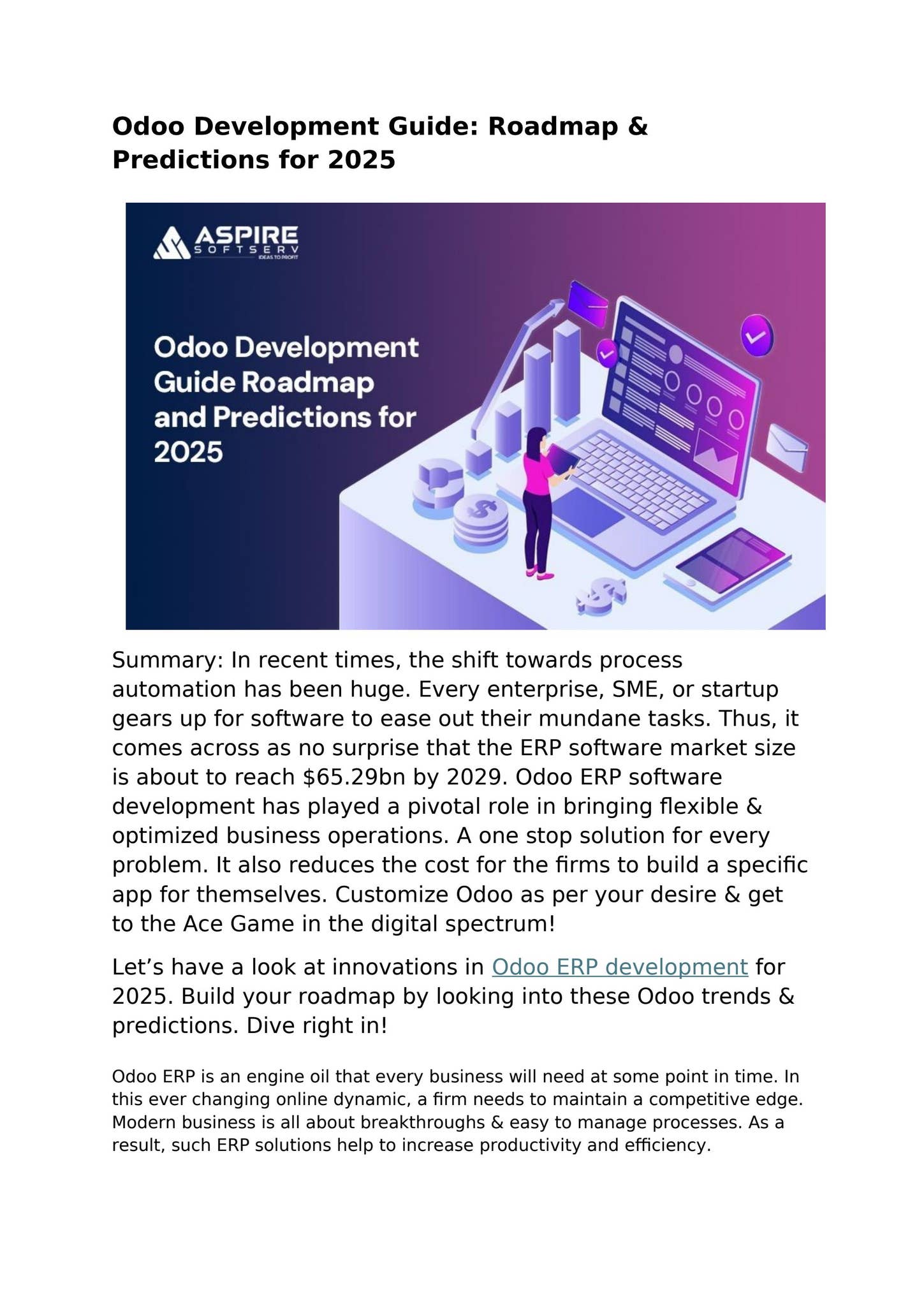 Odoo Development Guide Roadmap Predictions for 2025 by Aspire Software ...
