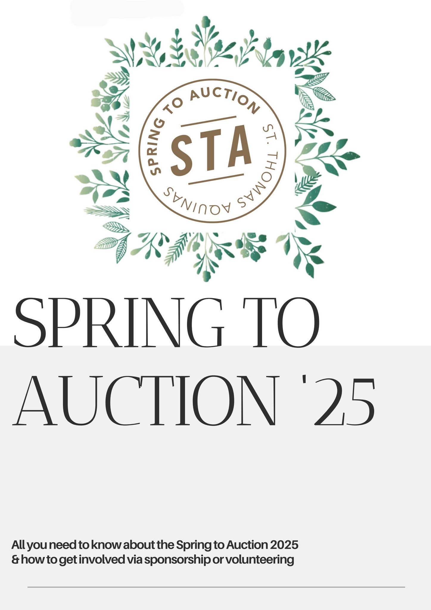 STA Spring to Auction 2025 Info Magazine by St. Thomas Aquinas Catholic ...