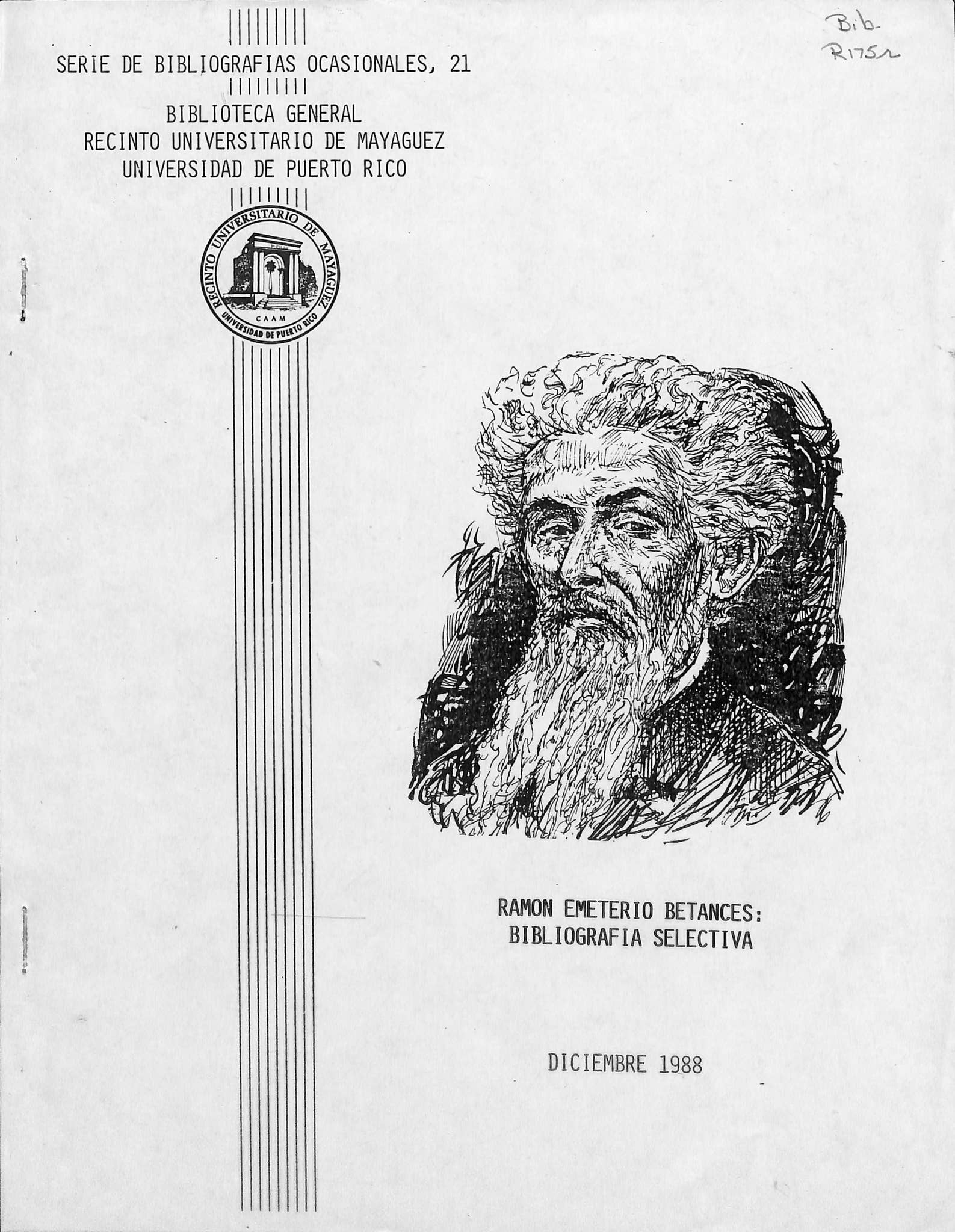 Ramon Emeterio Betances: bibliografía selectiva (1988) by La Colección ...