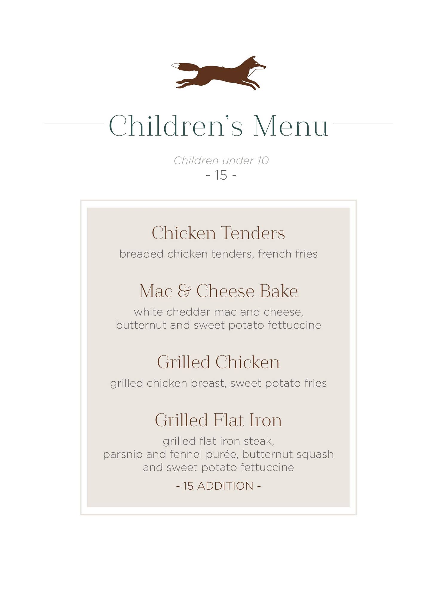 The Night Fox Pub - Children's Menu by redfox-middleburg - Issuu
