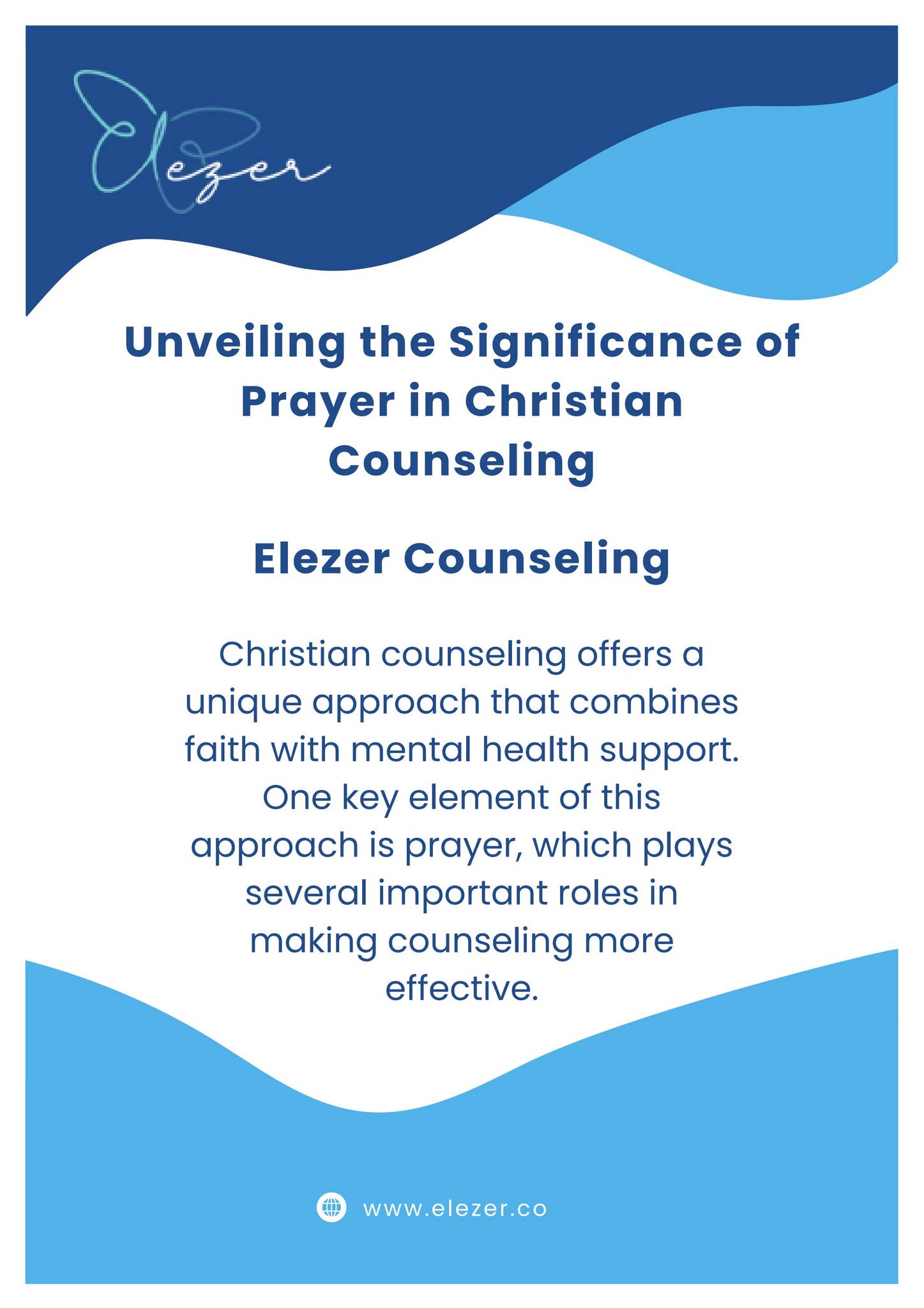 Unveiling the Significance of Prayer in Christian Counseling by Elezer ...