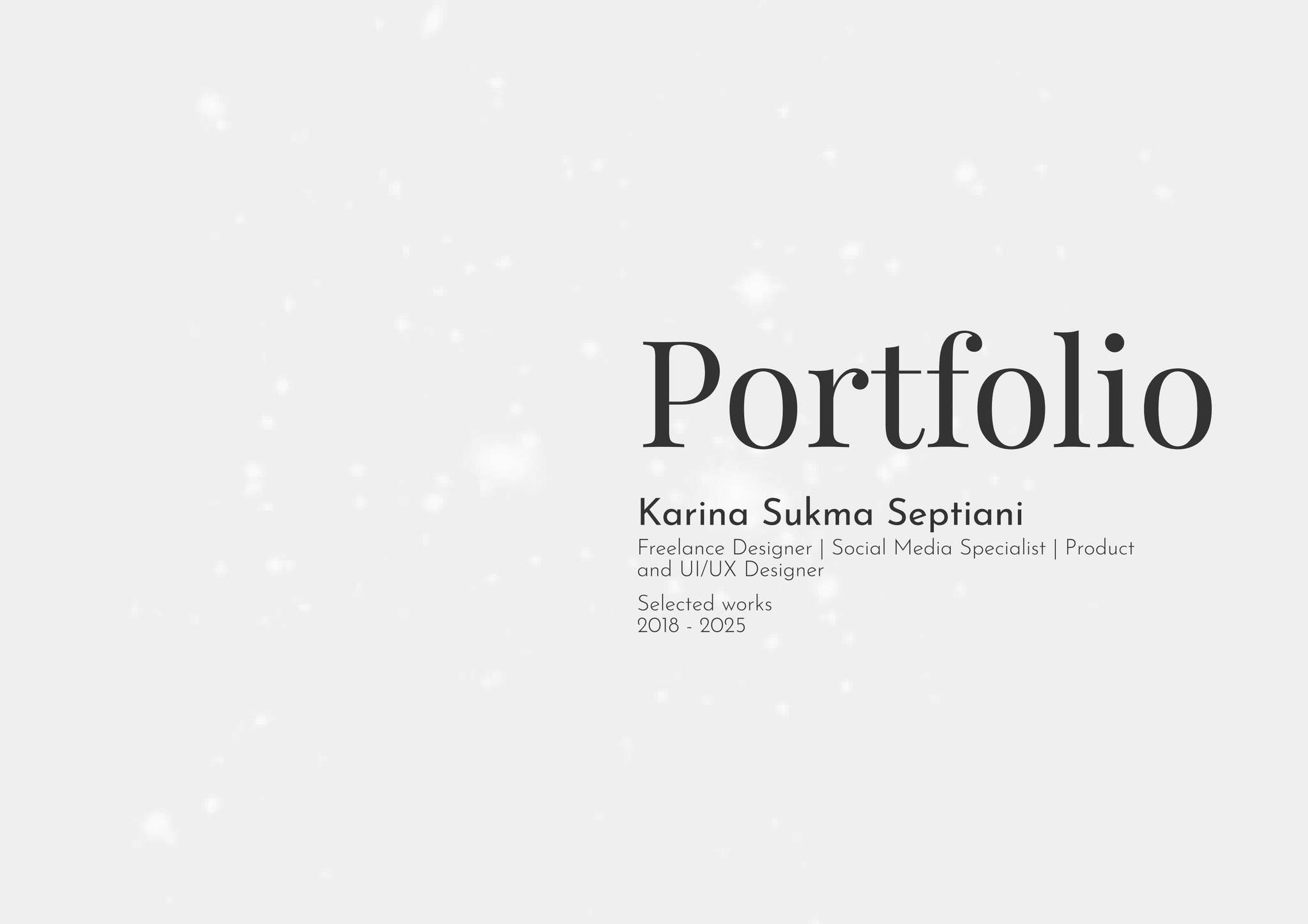 Karina Sukma S - 2025 - Design Portfolio by Karina Sukma - Issuu