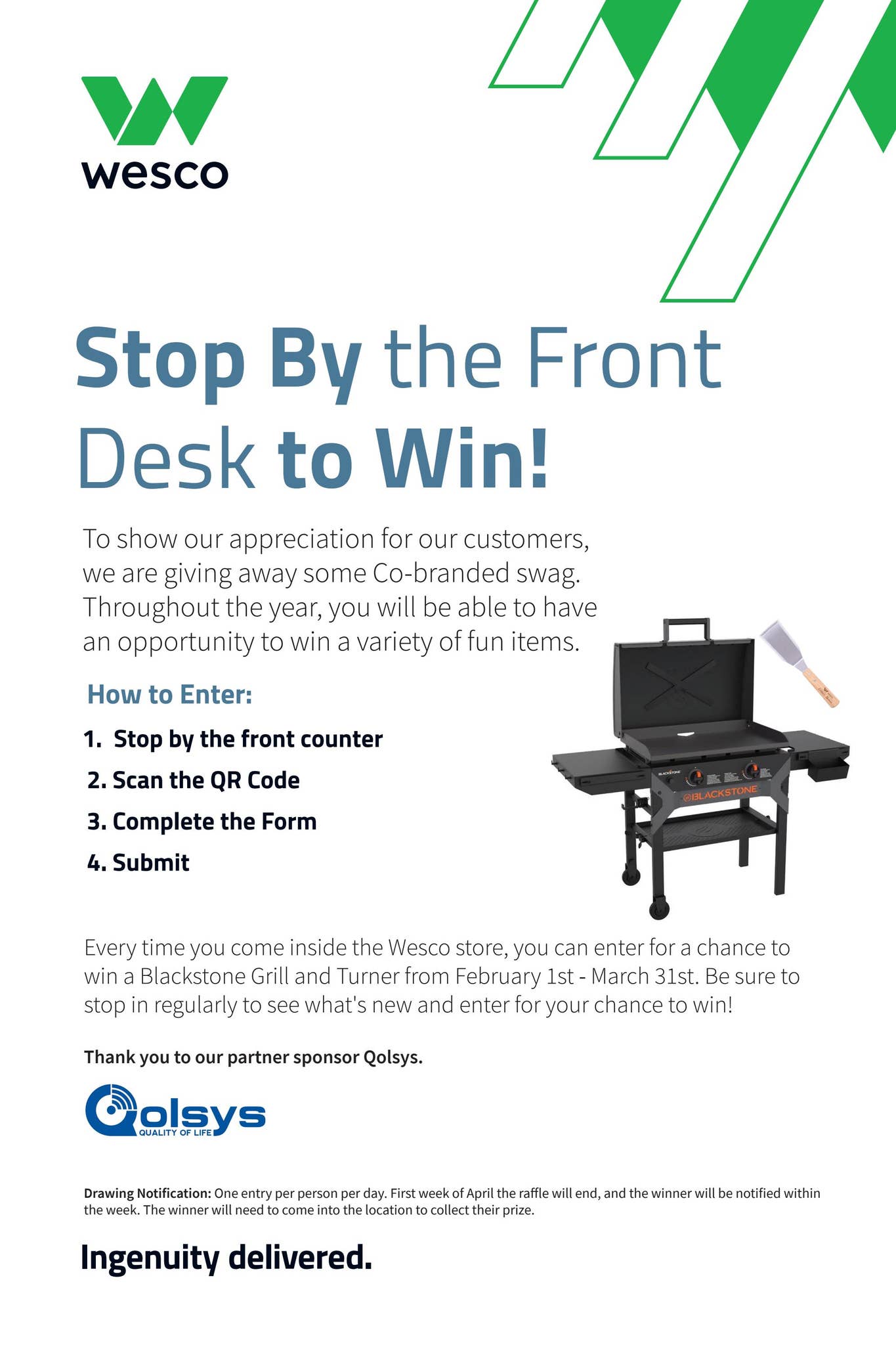 Wesco Raffle Blackstone Grill Feb-Mar 2025 - English by WESCO ...