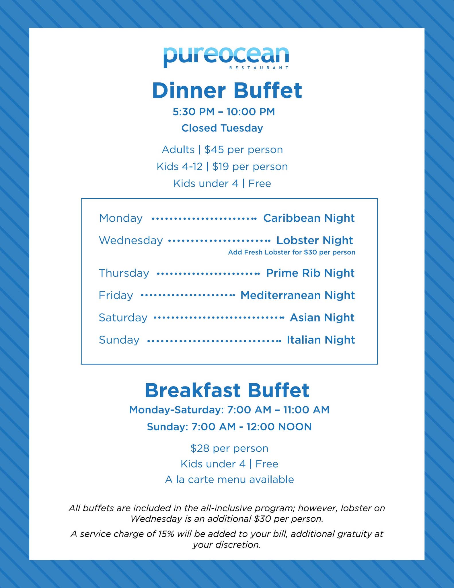 Divi Little Bay Pureocean Food Menus by Divi Resorts - Issuu