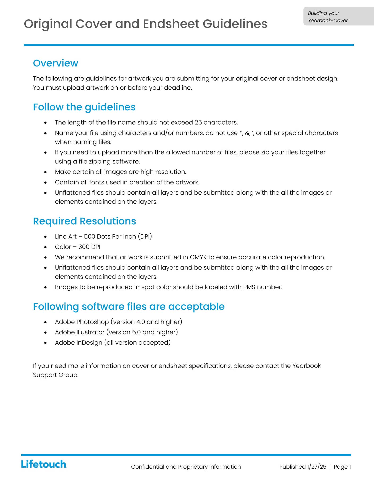 Original Cover and Endsheet Guidelines by Lifetouch - Issuu