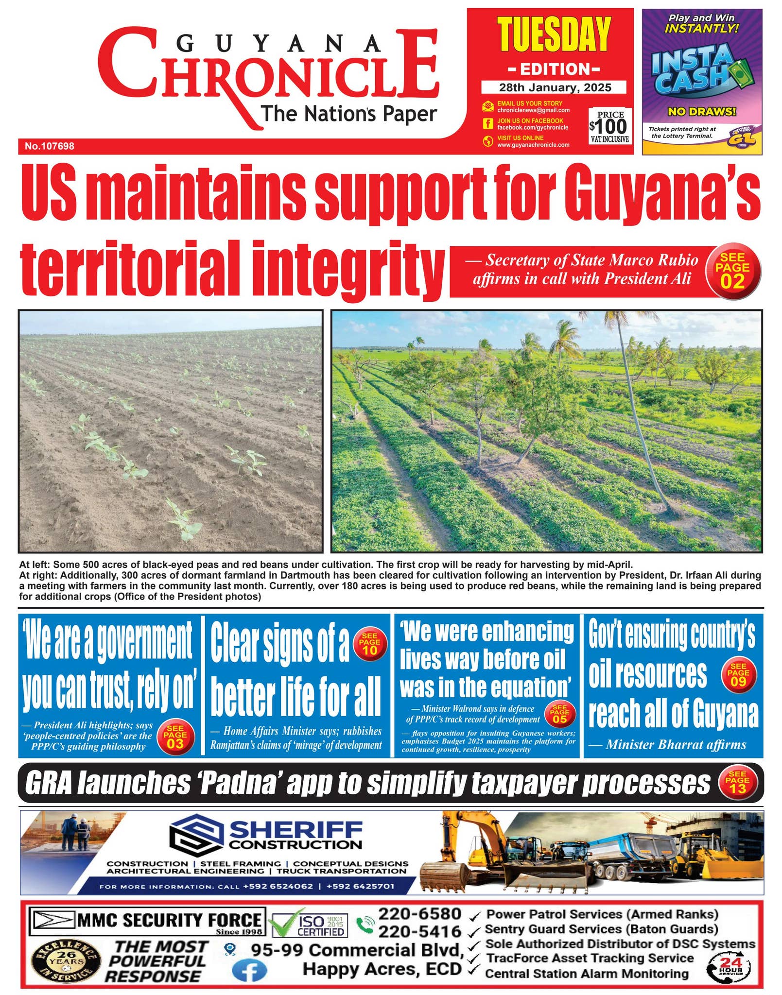 Guyana Chronicle E-Paper 28-01-2025 by Guyana Chronicle - Issuu