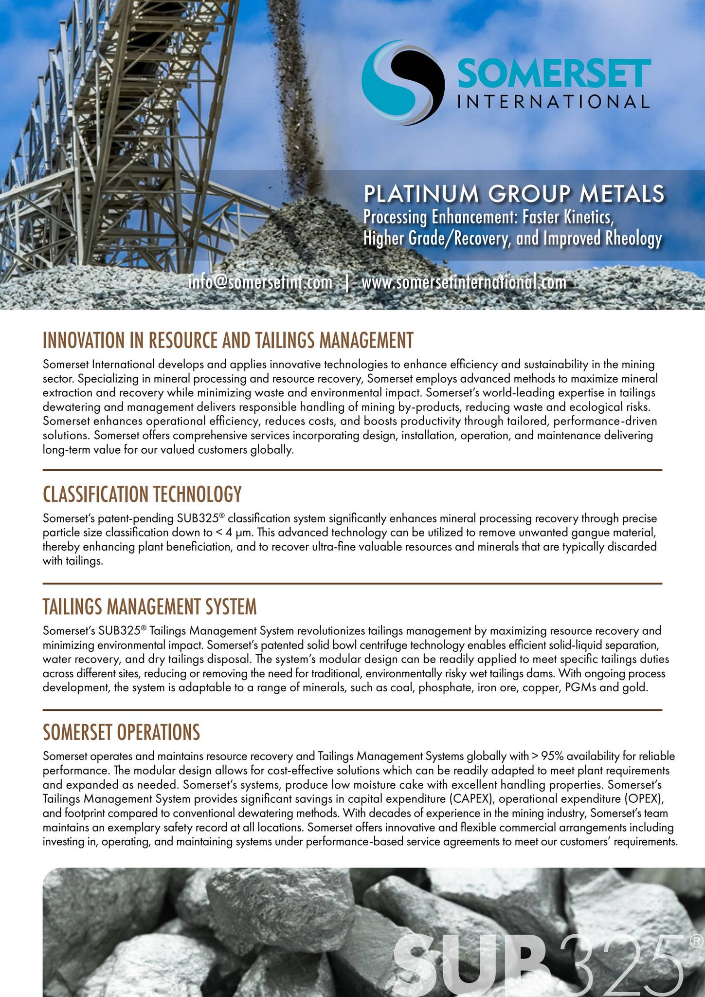 Platinum Group Metals Brochure 2025 by Somerset International - Issuu