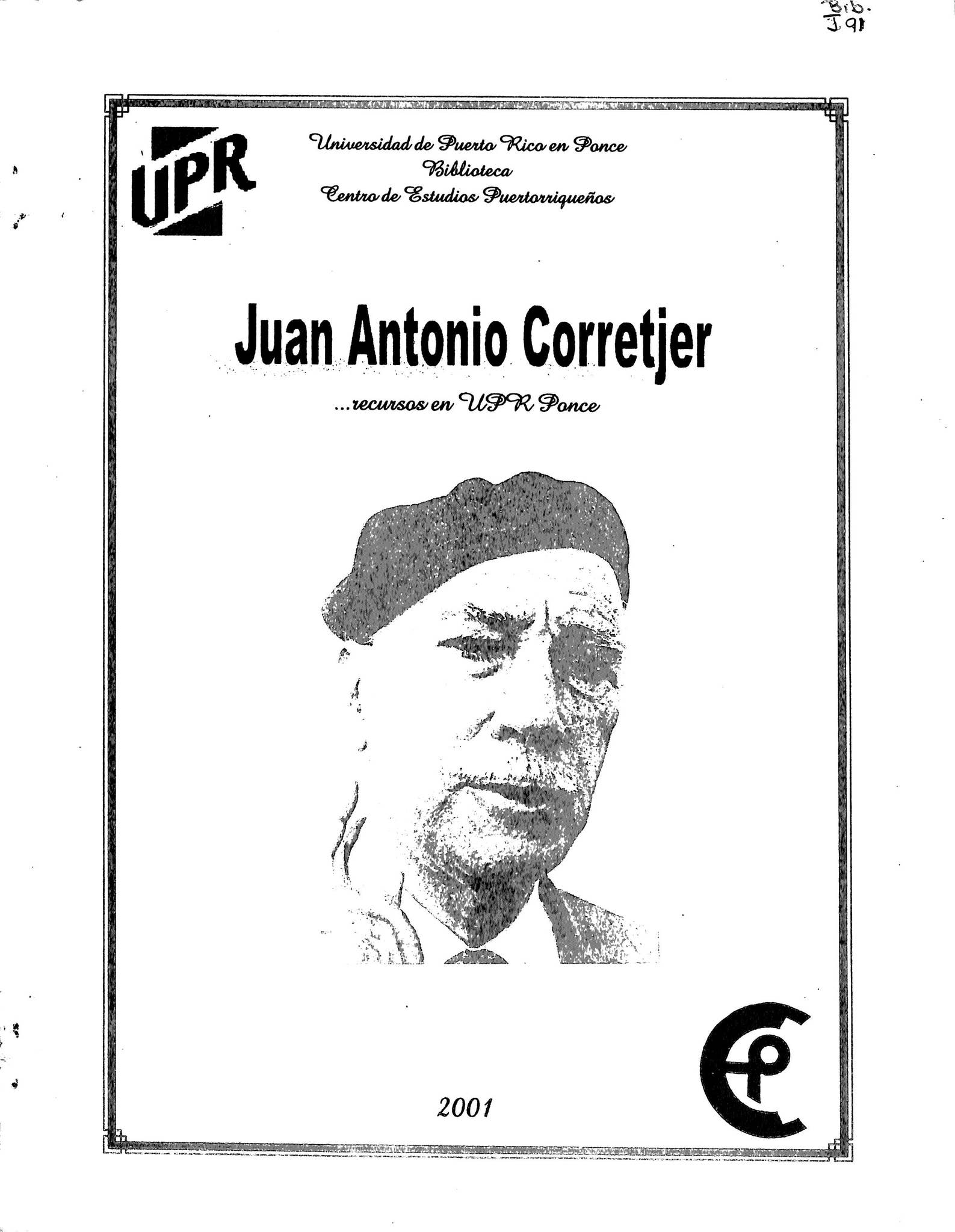Juan Antonio Corretjer (2001) by La Colección Puertorriqueña - Issuu