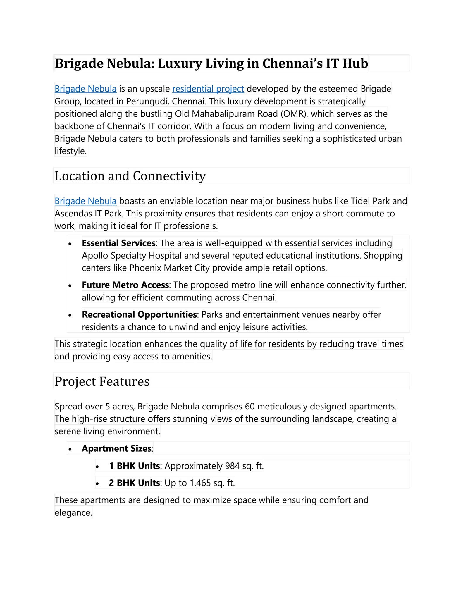Brigade Nebula Project Review by Rahul proptimes - Issuu