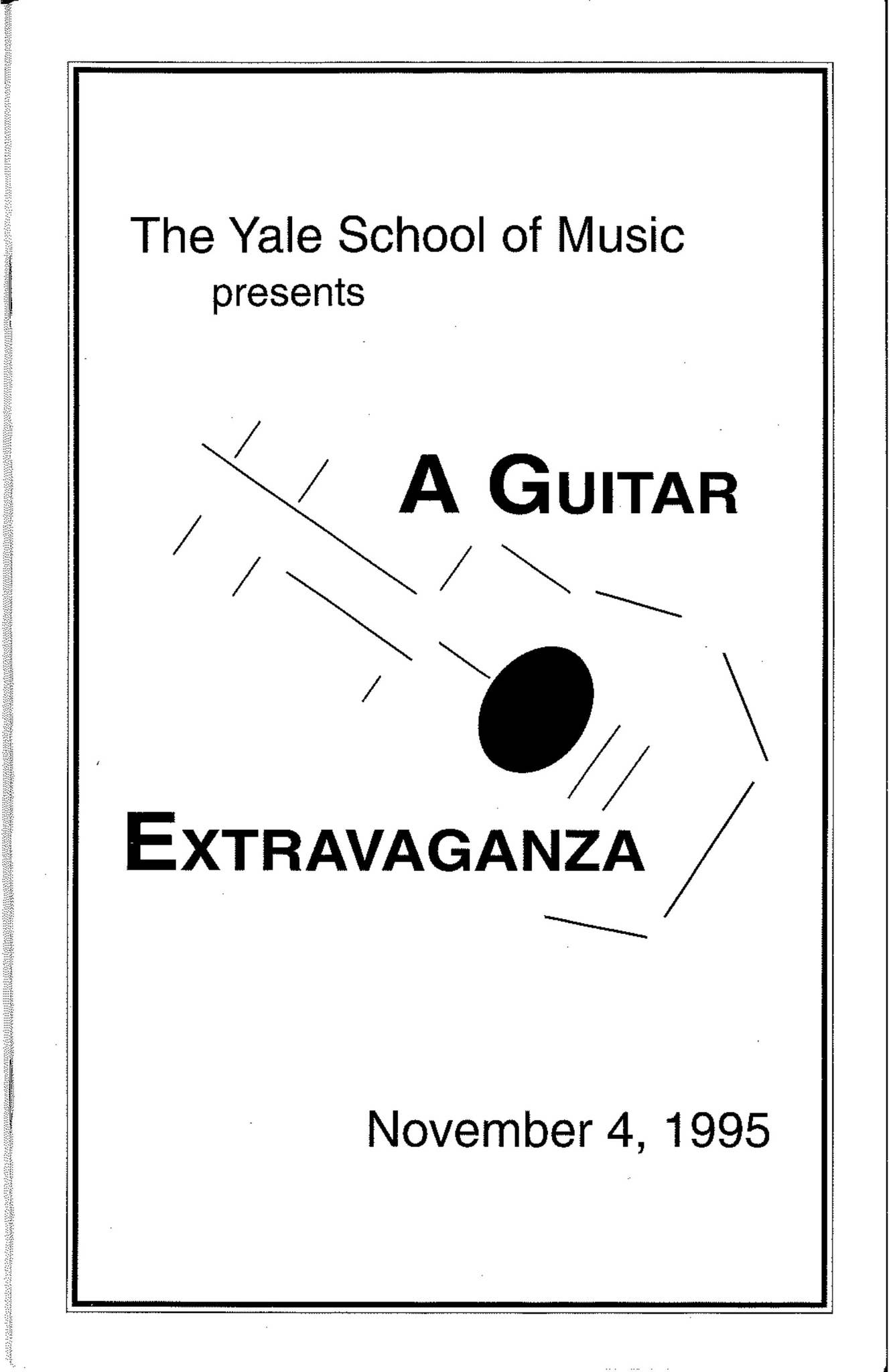 Archive Guitar Extravaganza Programs by Yale School of Music - Issuu