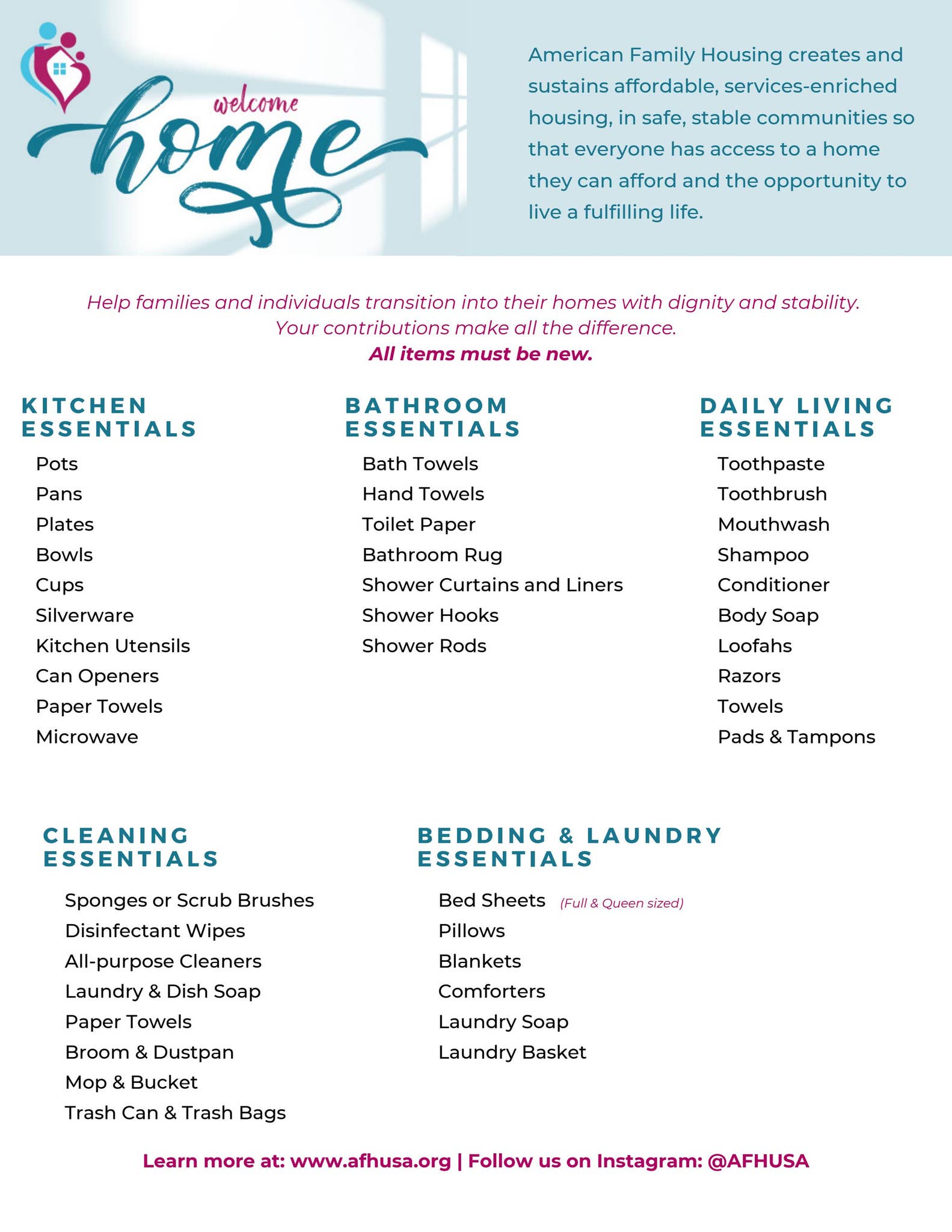 Welcome Home Packages by afhusa - Issuu