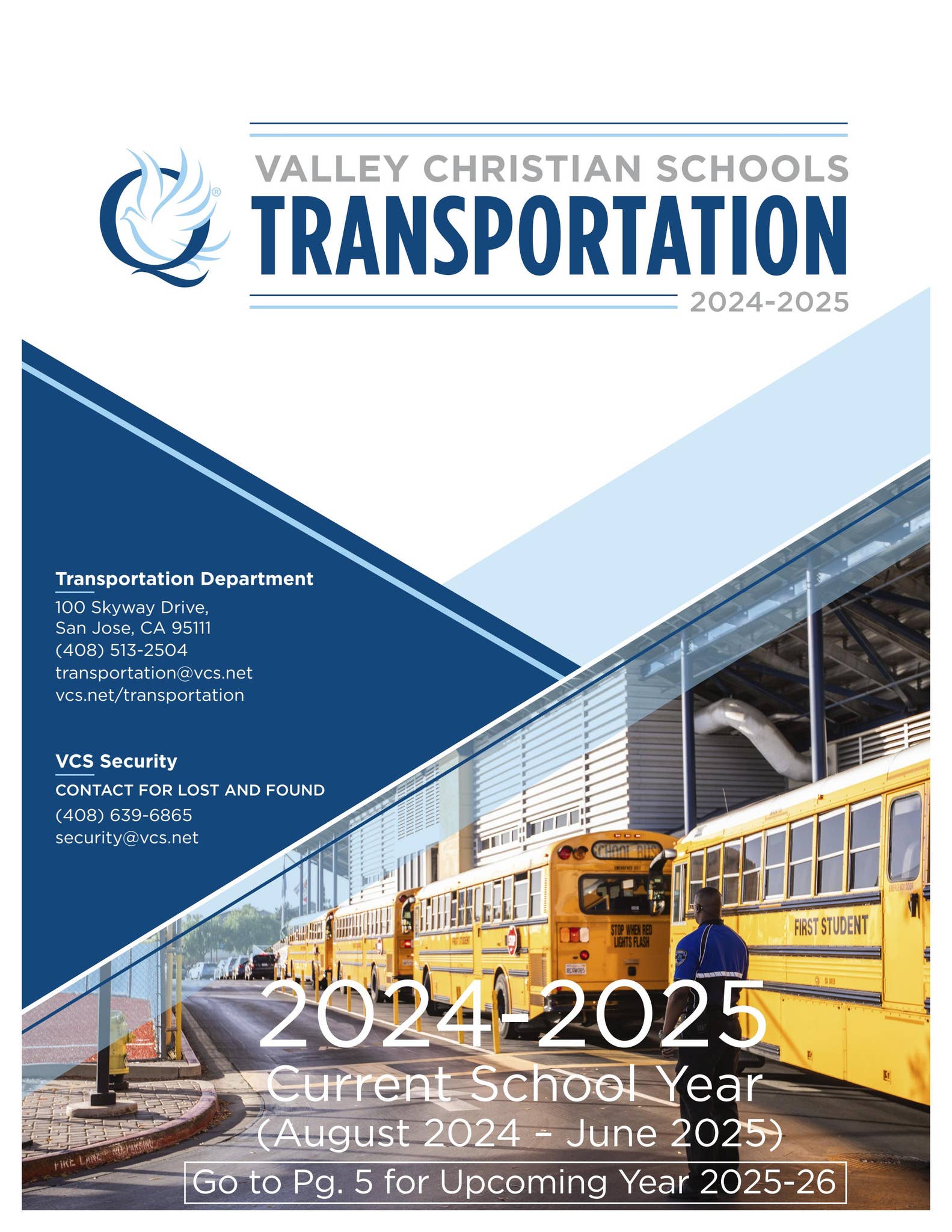Transportation/Busing Brochure by Valley Christian Schools - Issuu