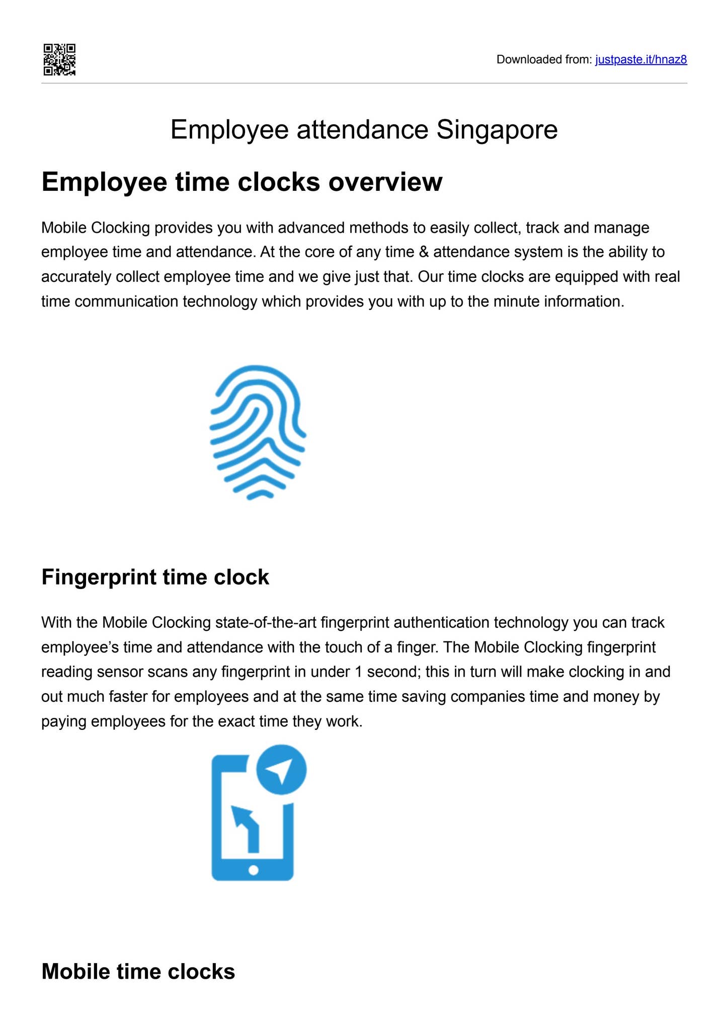 Employee attendance Singapore by Mobile Time Attendance - Issuu