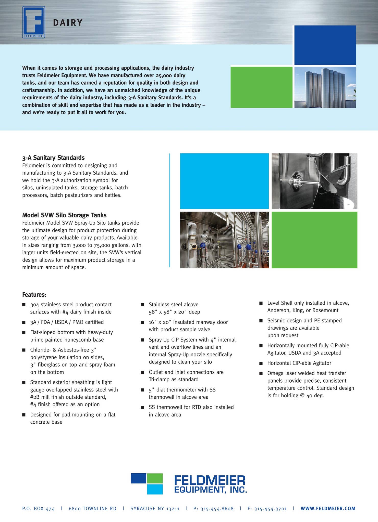 Feldmeier Dairy Brochure by NDSACatalogs - Issuu