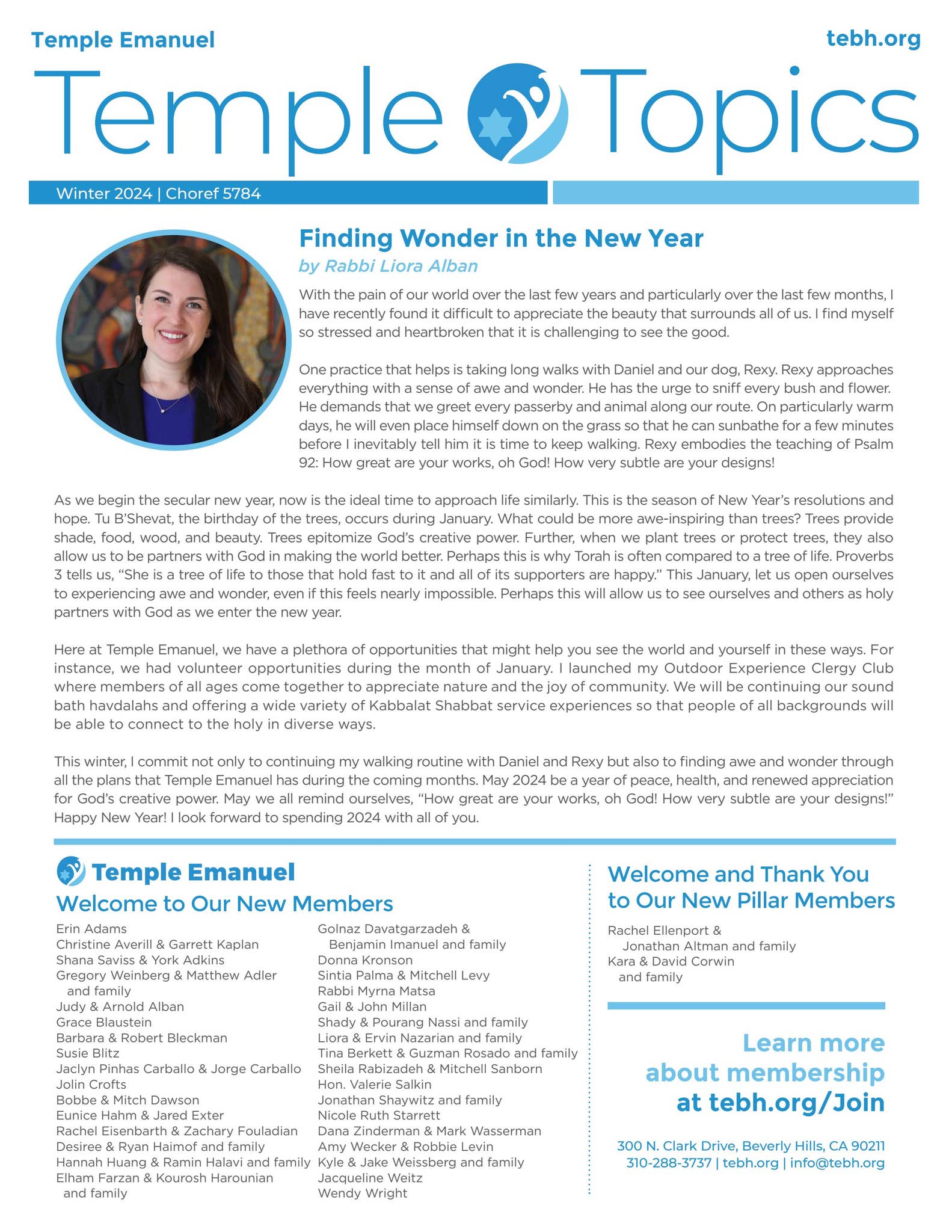 Winter 2024 Temple Topics by Temple Emanuel of Beverly Hills - Issuu