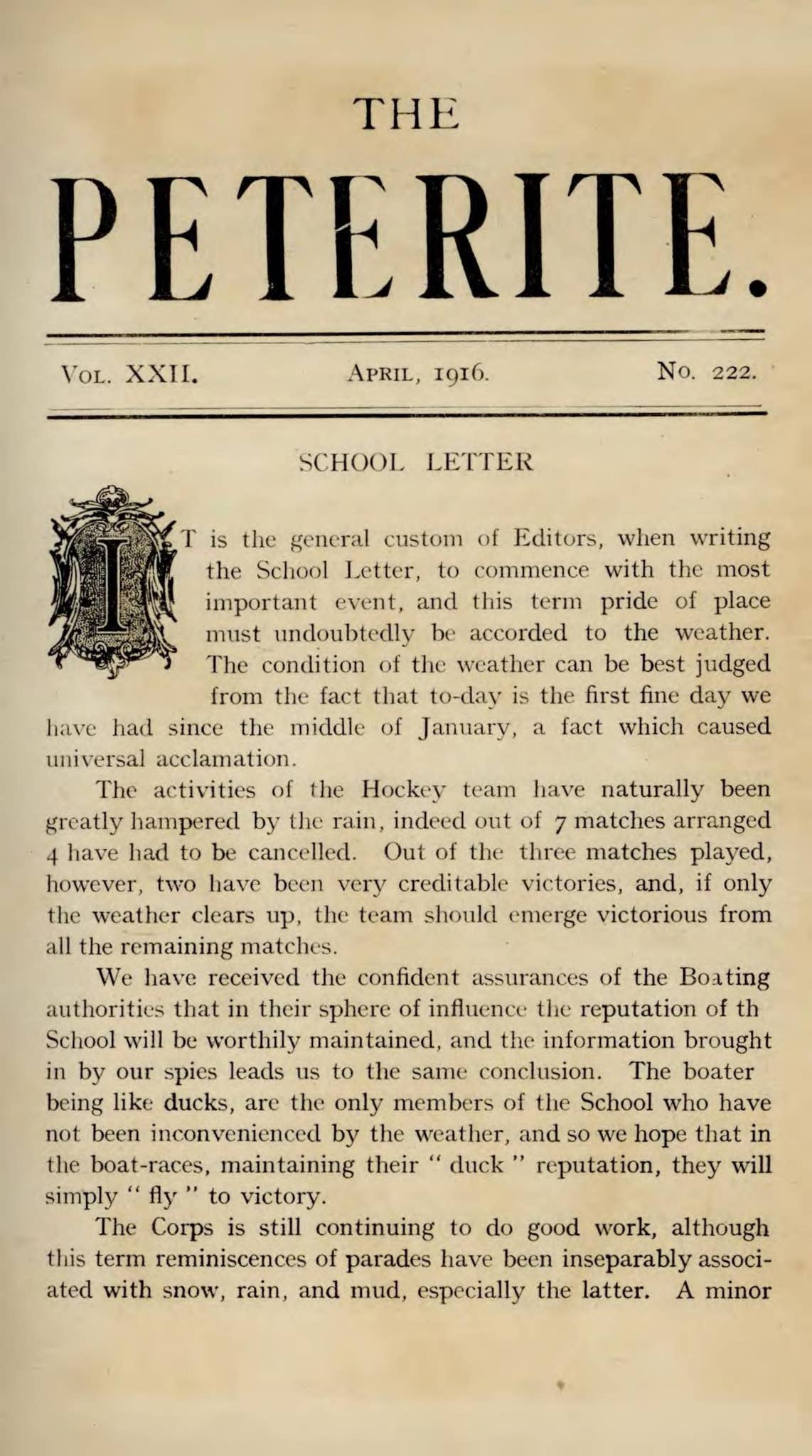 Peterite 1916-1920 by StPetersYork - Issuu