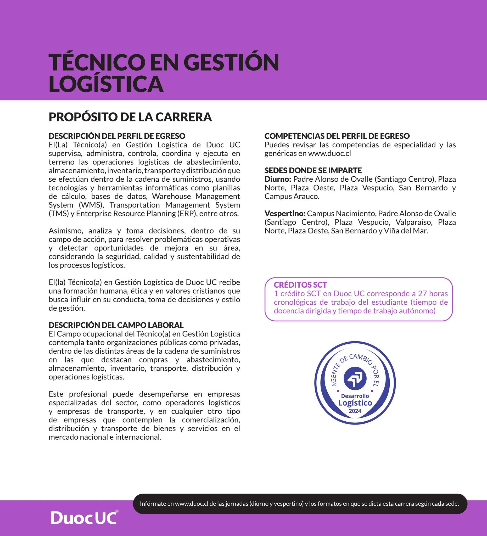 Técnico en Gestión Logística - Malla 2025 by Duoc UC - Issuu