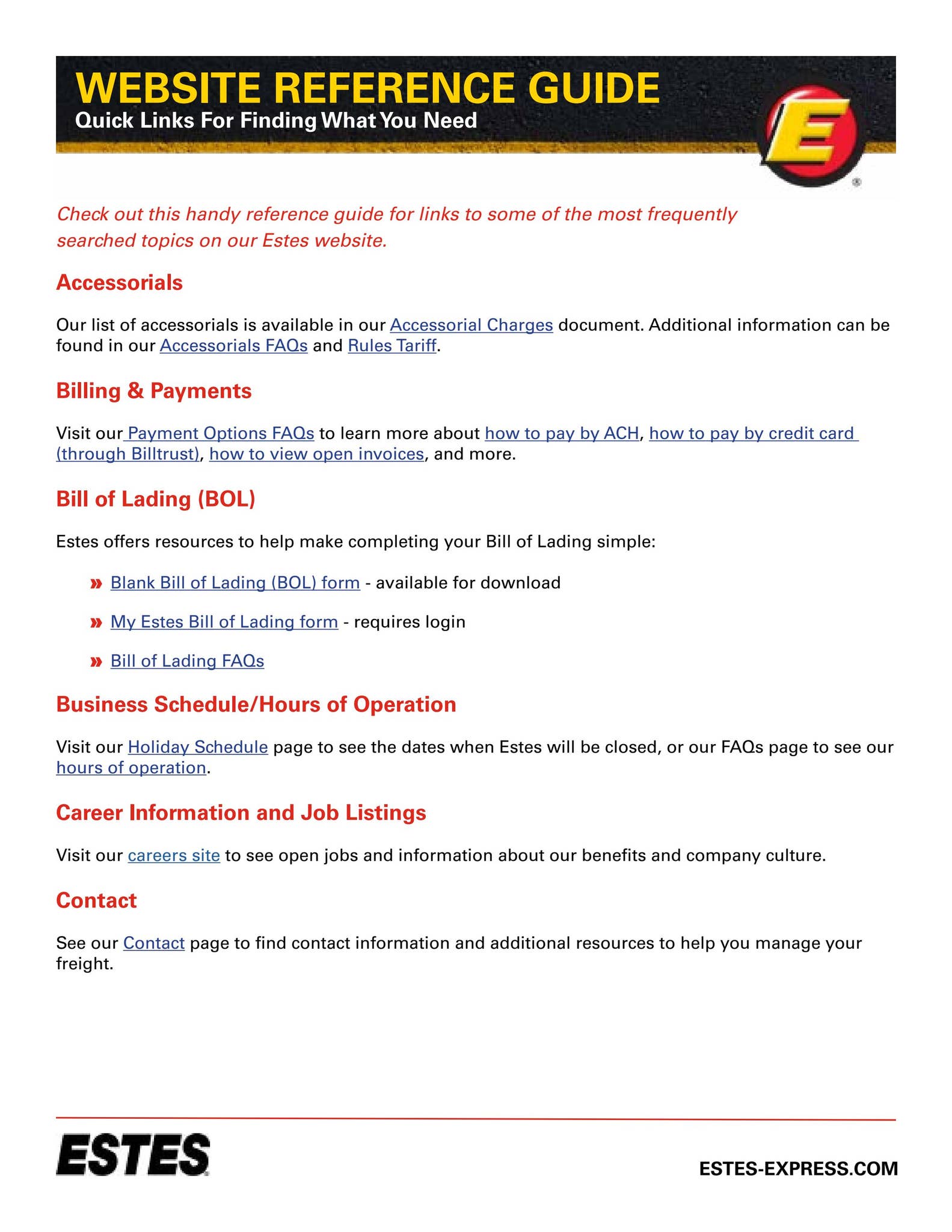 Estes-Website-Reference-Guide by Estes - Issuu
