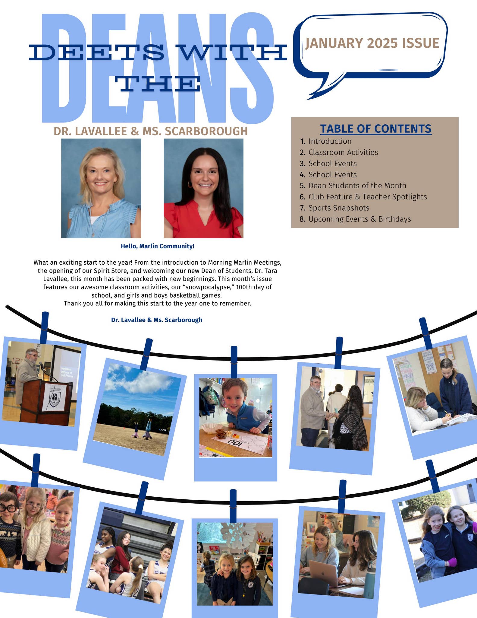 Deets with the Deans January Issue by Lowcountry Preparatory School - Issuu