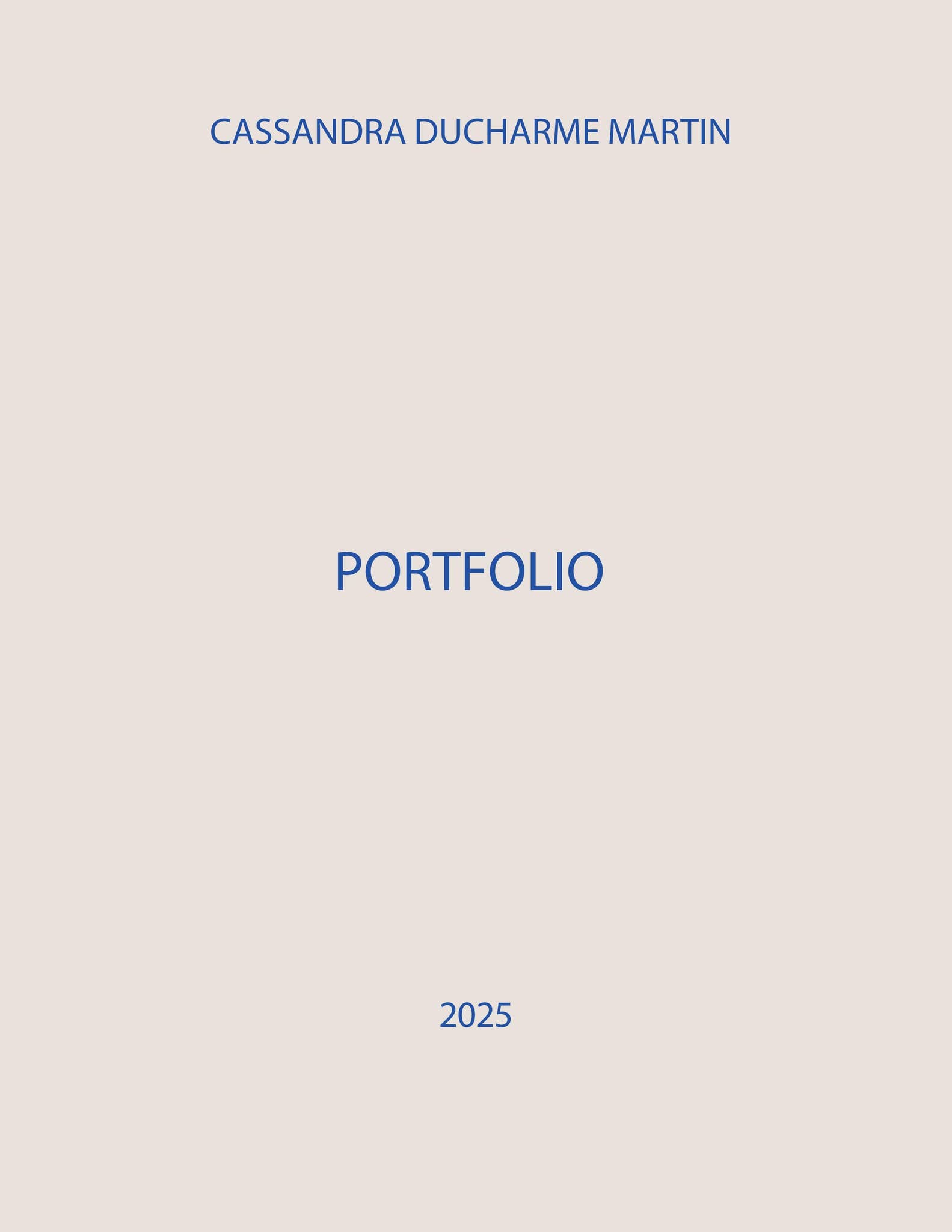 Portfolio Cassandra Ducharme Martin 2025 by cassandraducharmemartin - Issuu