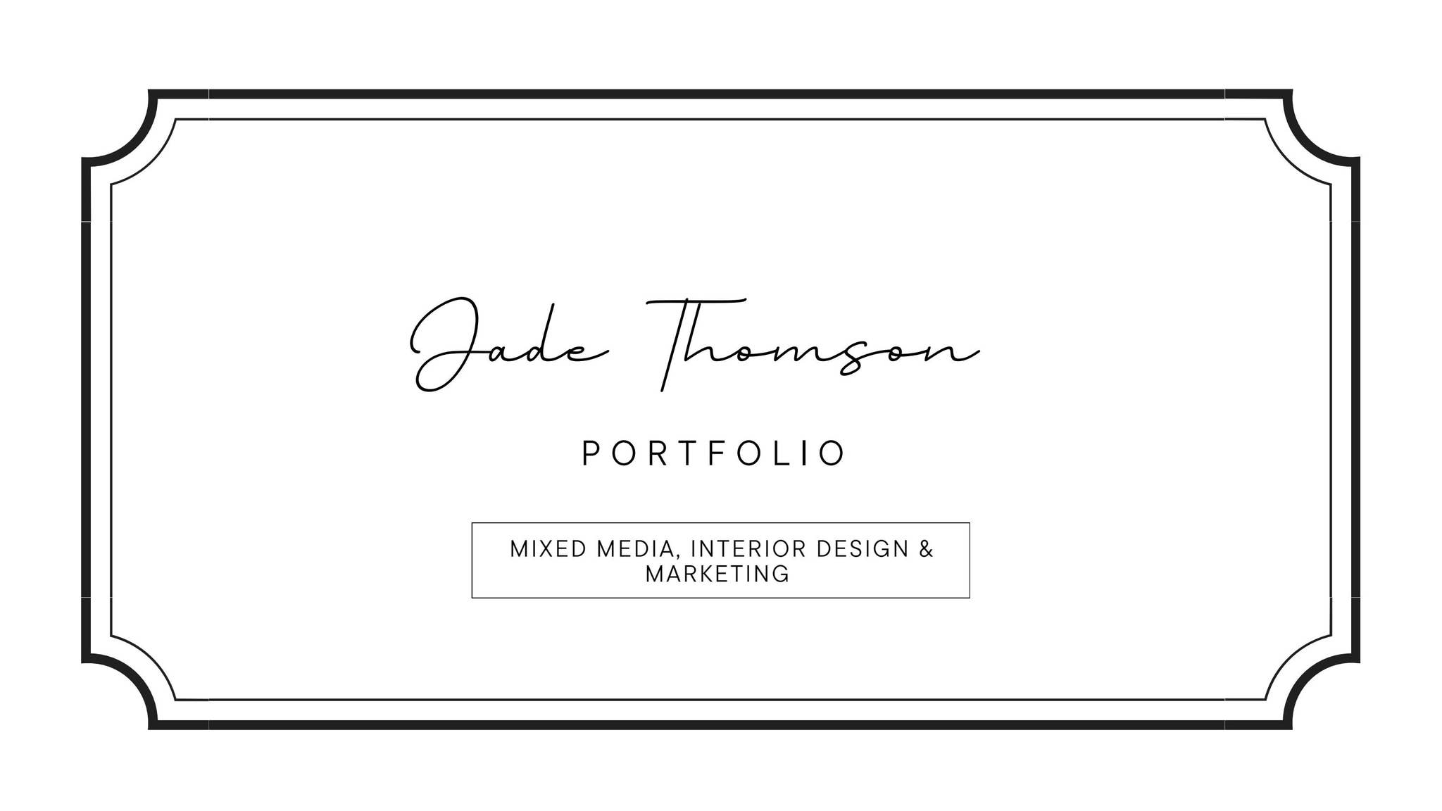 PORTFOLIO - Jade Thomson-UCAS1920730204 by Jade Thomson - Issuu