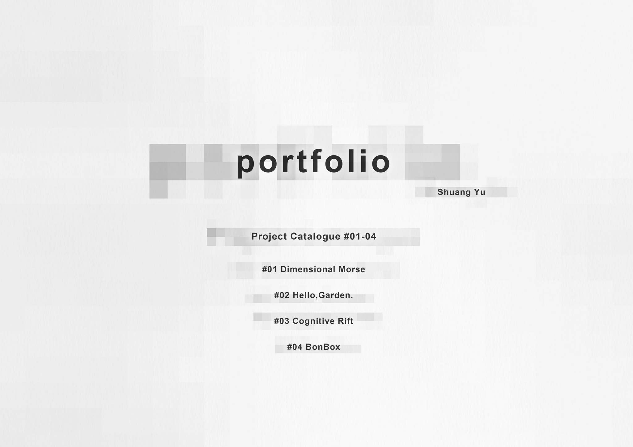 Portfolio for UCL Architectural Computation MSc/MRes by Shuang10 - Issuu