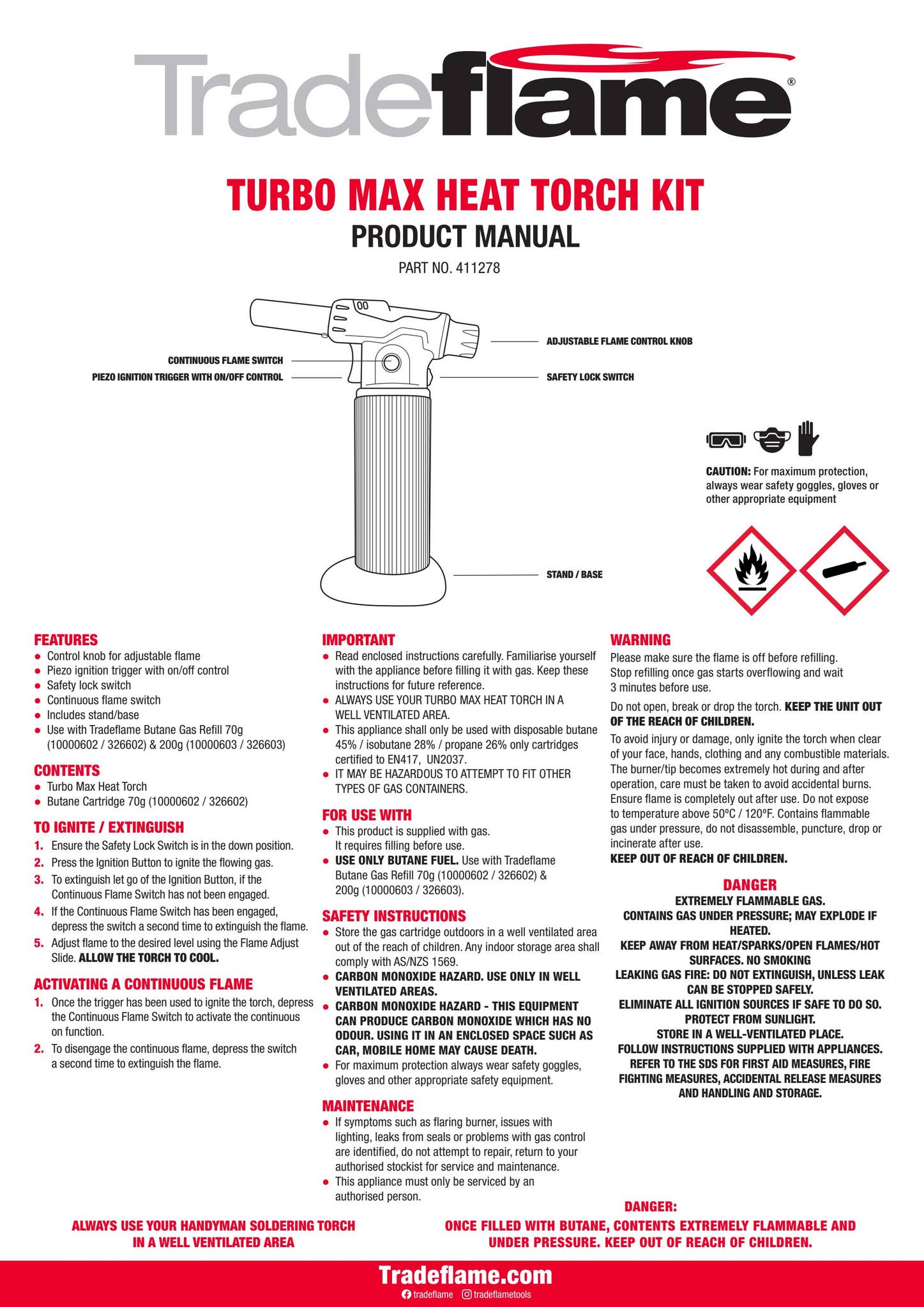411278 Turbo Max Heat Torch Kit by adventureoperations - Issuu