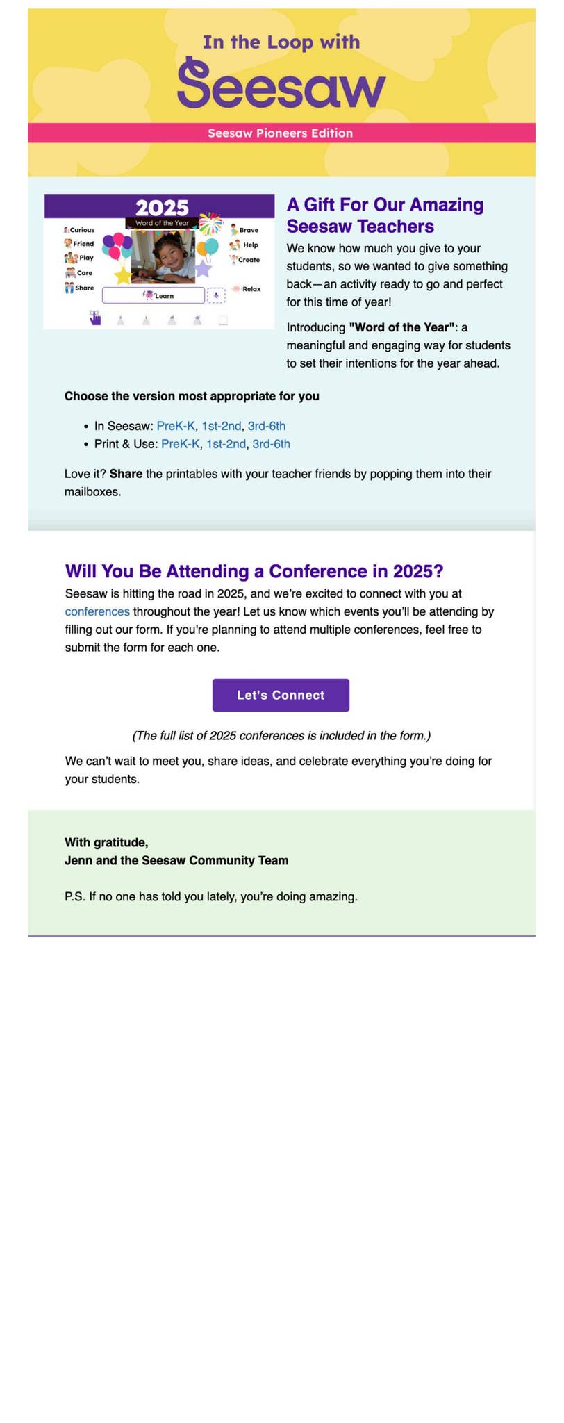 In the Loop with Seesaw Newsletter: Pioneers Edition by seesawlearning ...