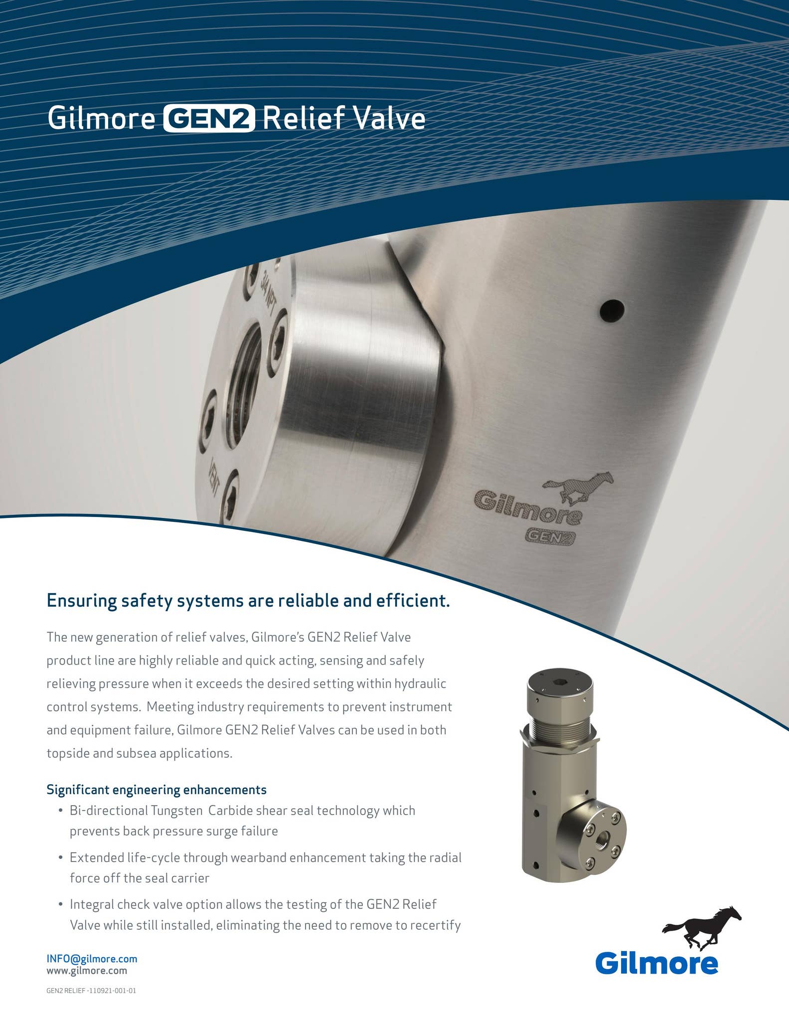 Gilmore GEN2 Relief Valve Product Sheet by Gilmore - Issuu